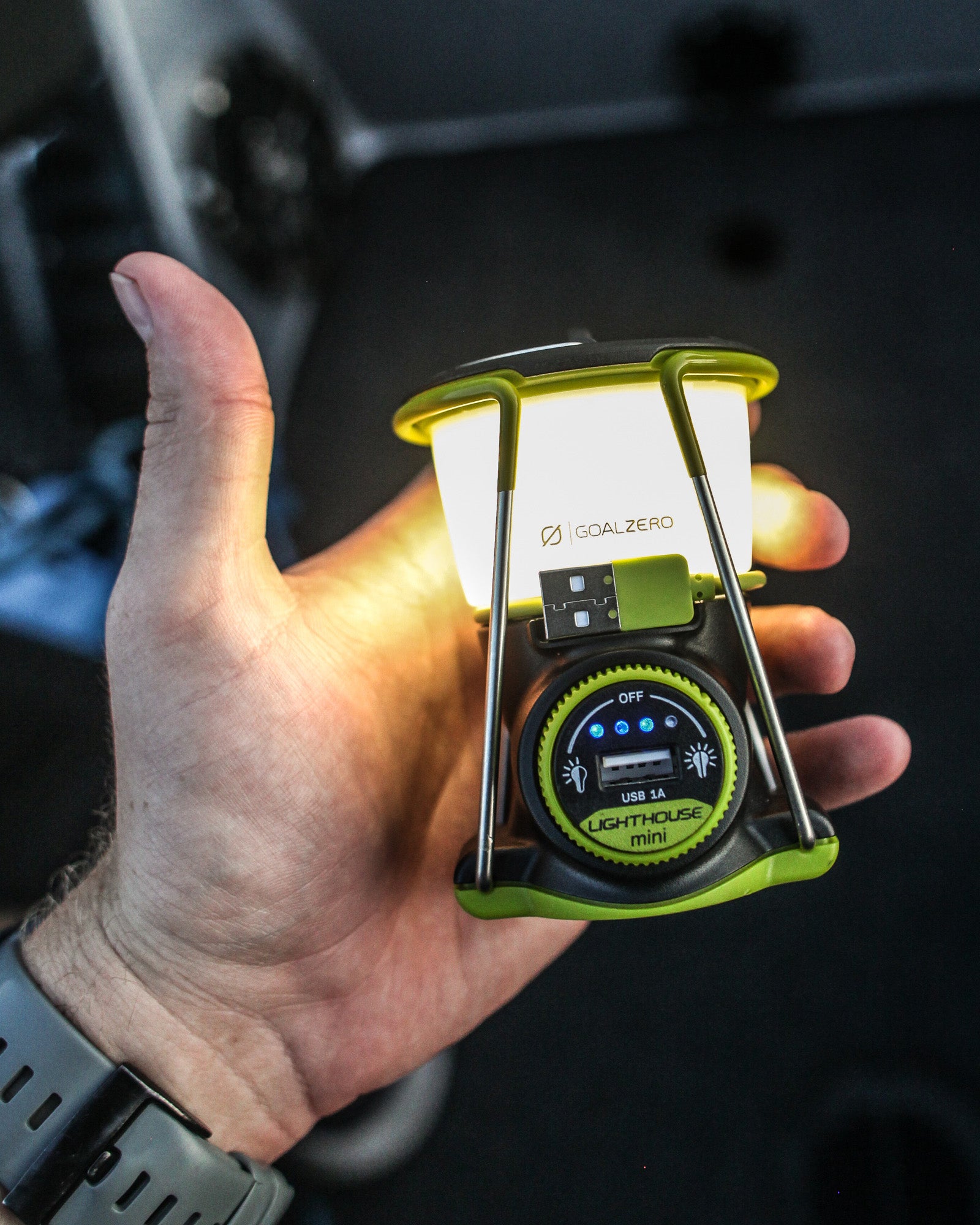 Goal Zero Lighthouse Mini - Black/Green – Kathmandu NZ