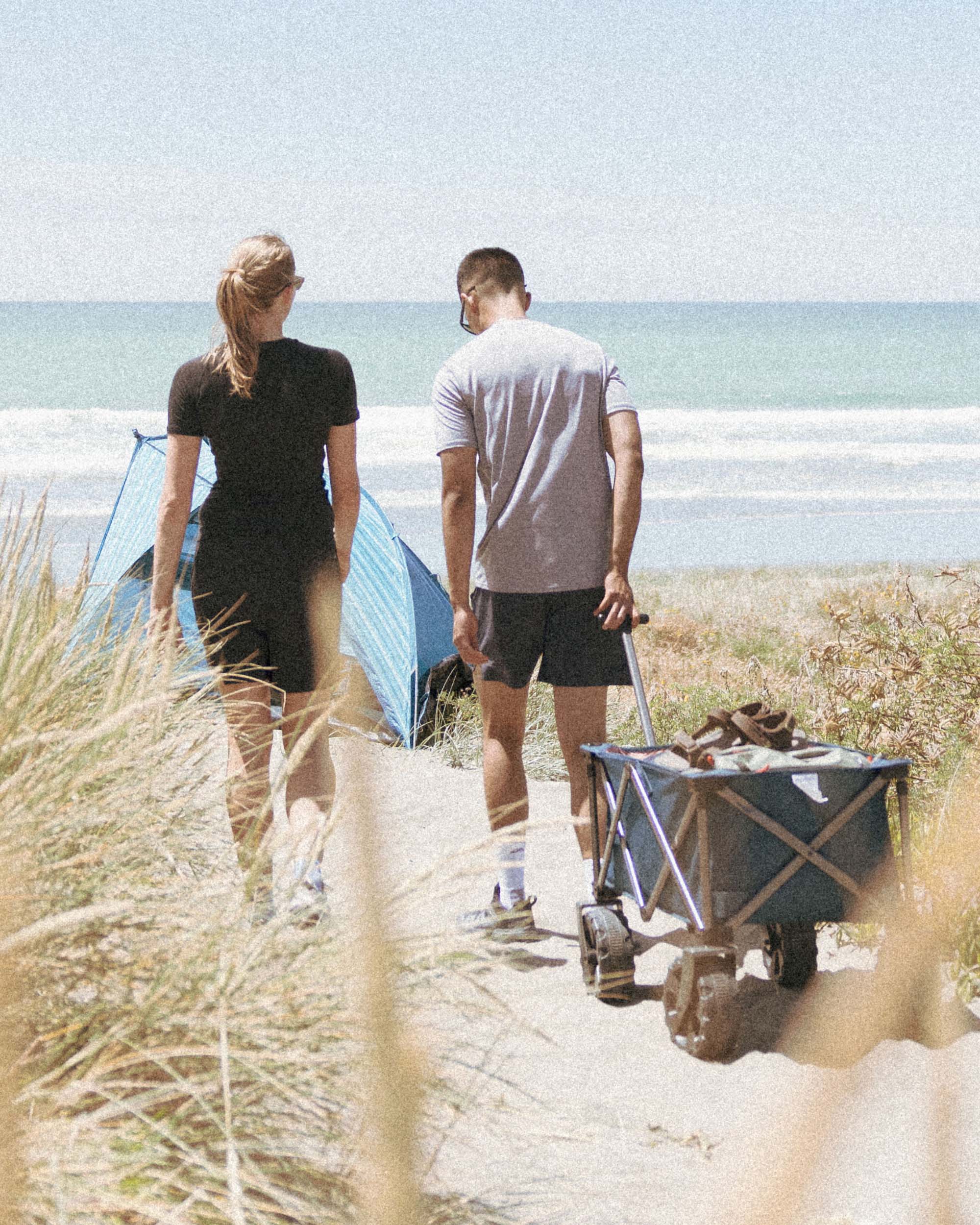 Retreat Trolley - Deep Sea Blue/Cove Geometric Print – Kathmandu NZ