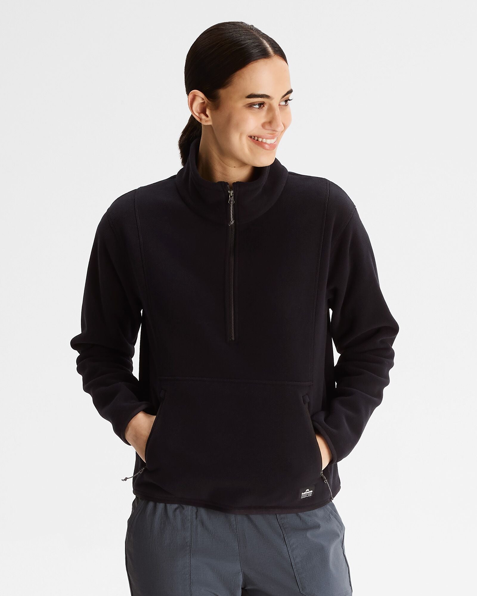 Retro Ridge 200 Women's PrimaLoft Pullover - Black – Kathmandu NZ