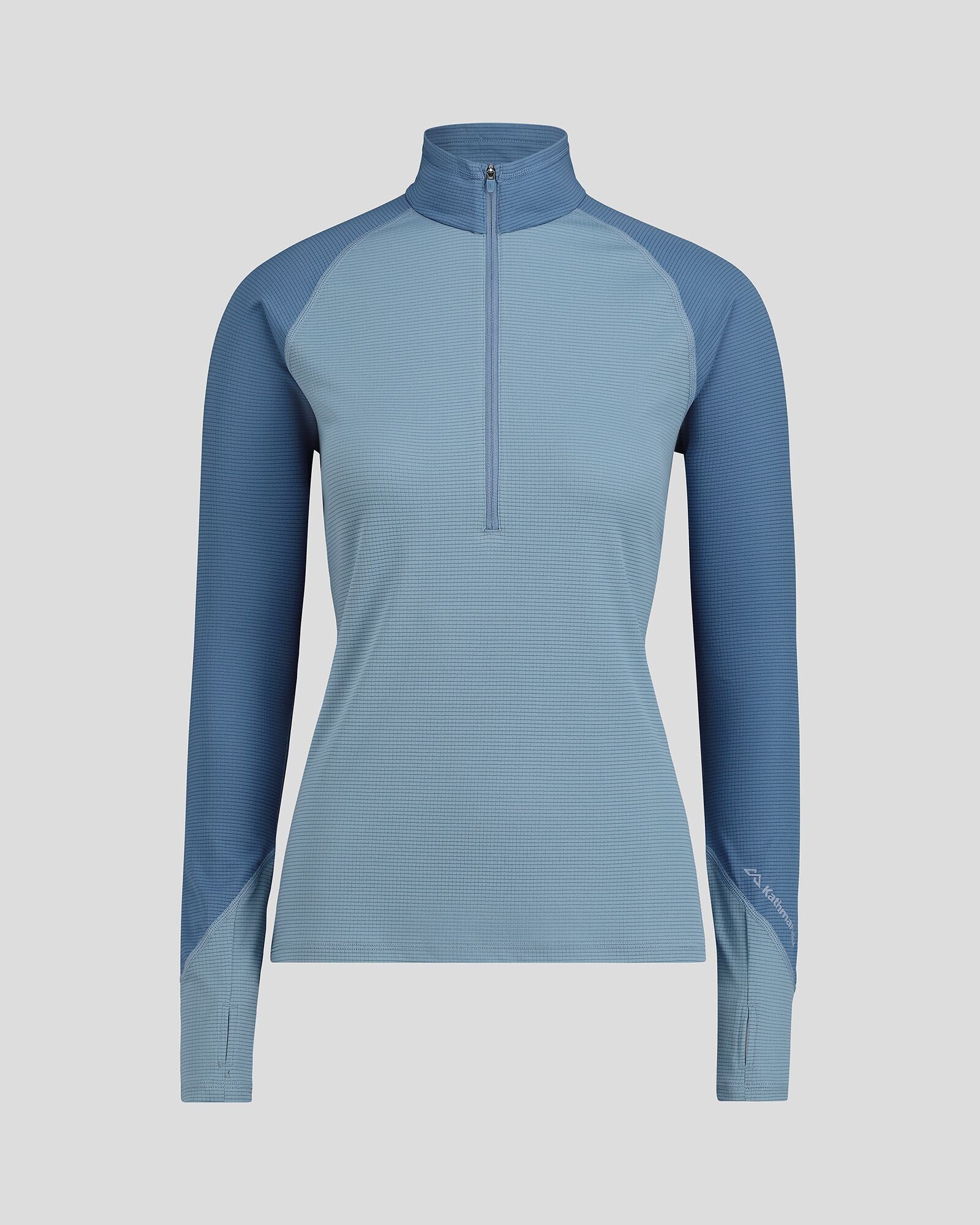 Women's KMDAction Quarter Zip Baselayer Top - Moonlight/Bluehaze ...