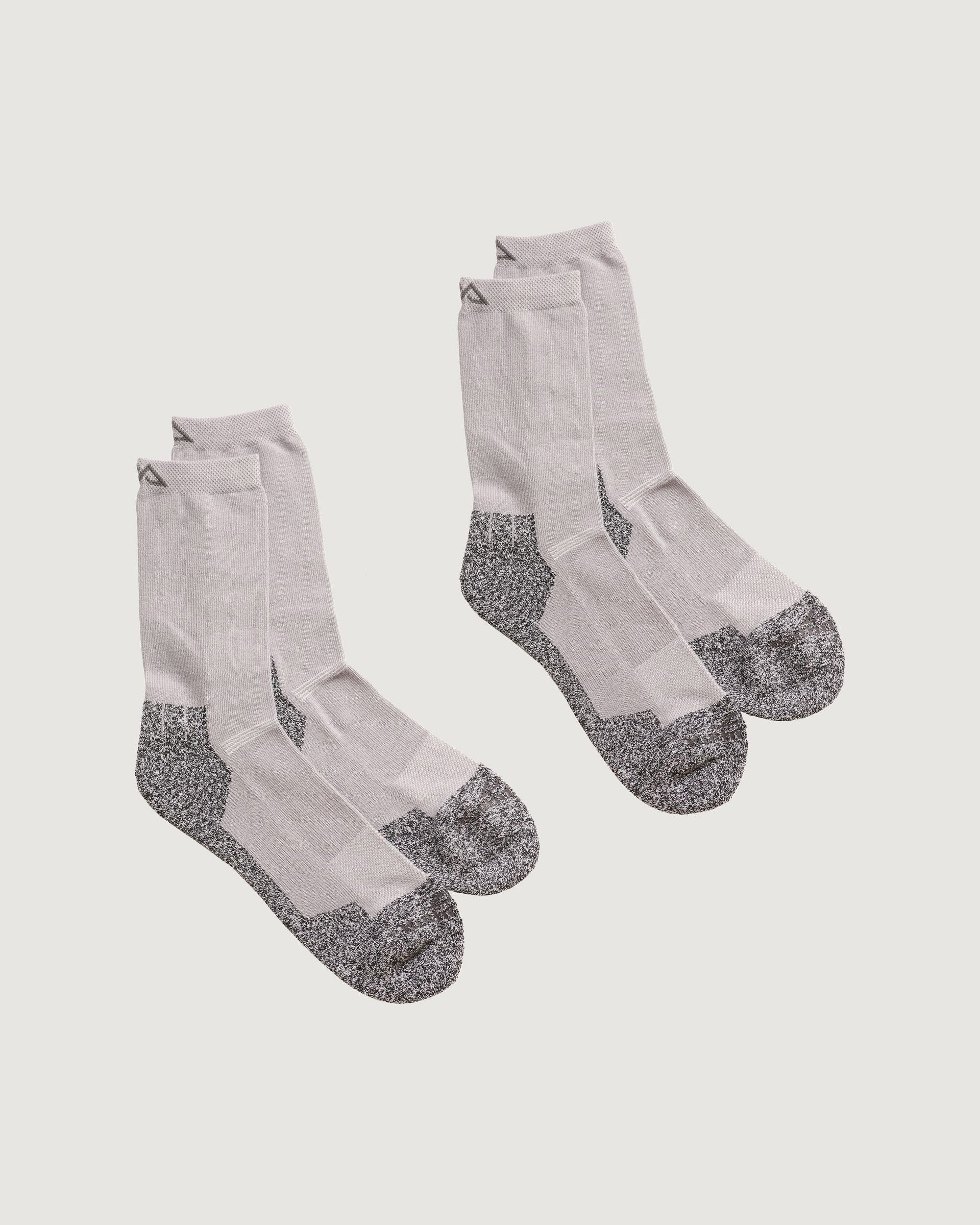 quickDRY Travel Socks - 2 Pack - Steel Grey – Kathmandu NZ