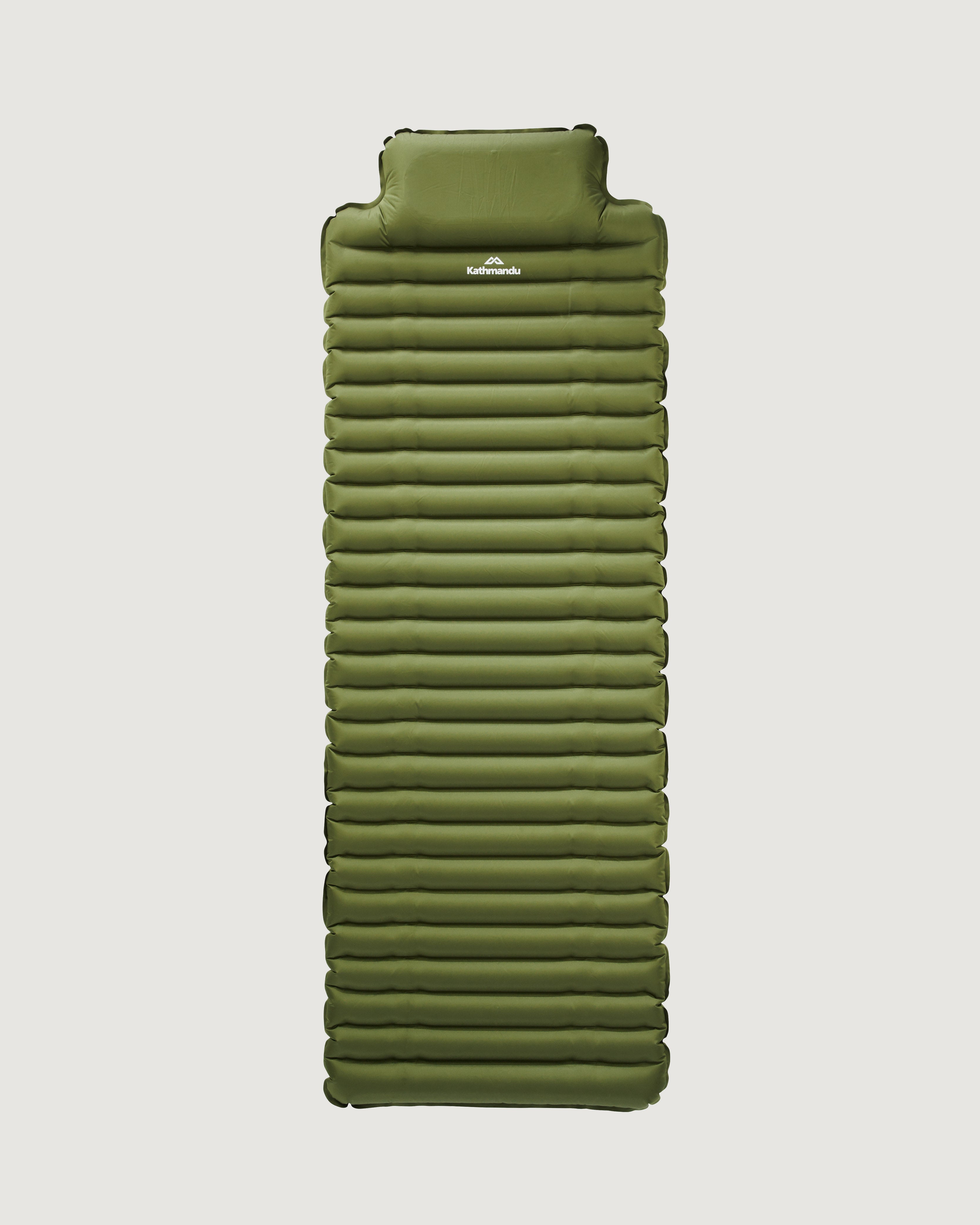 Insulated Air Mat with Pillow - Moss/Granite – Kathmandu NZ