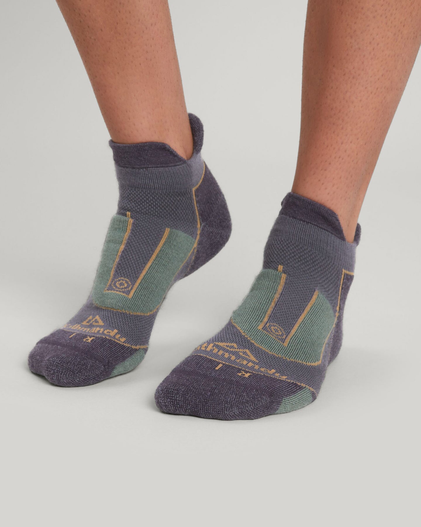 NuYarn Ergonomic Trail Socks - Dusk/Thyme/Golden Oak – Kathmandu NZ