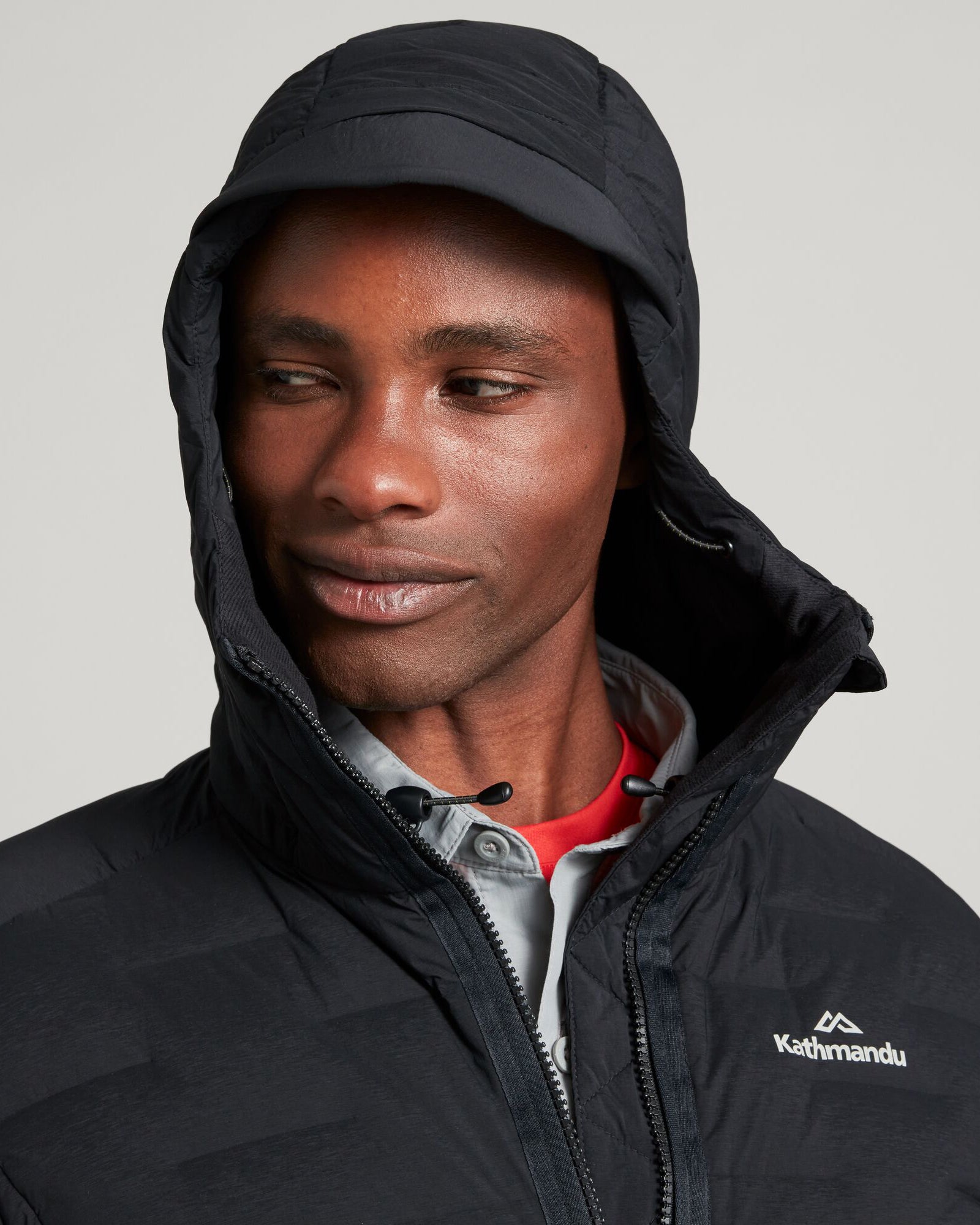 Men's Federate Stretch Hooded Down Jacket - Black – Kathmandu NZ