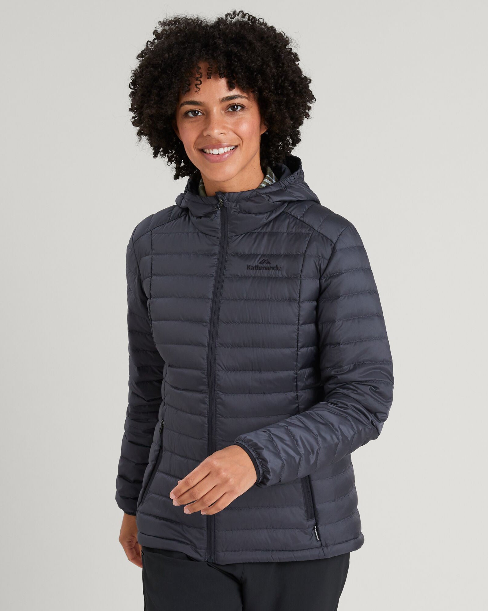 Women's Heli Hooded Down Jacket - Night – Kathmandu NZ