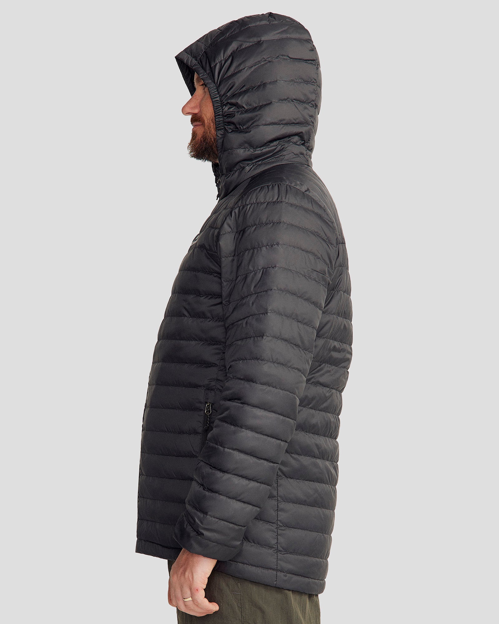 Men's Heli Hooded Down Jacket - Black – Kathmandu NZ
