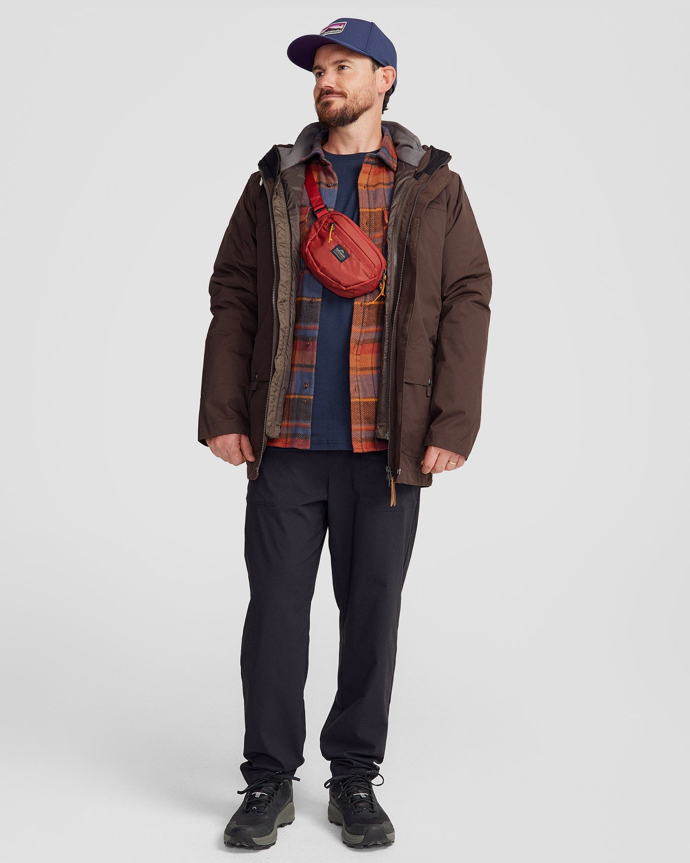 Men's Benmore 5-in-1 Jacket v2 - Cold Brew/Trail – Kathmandu NZ