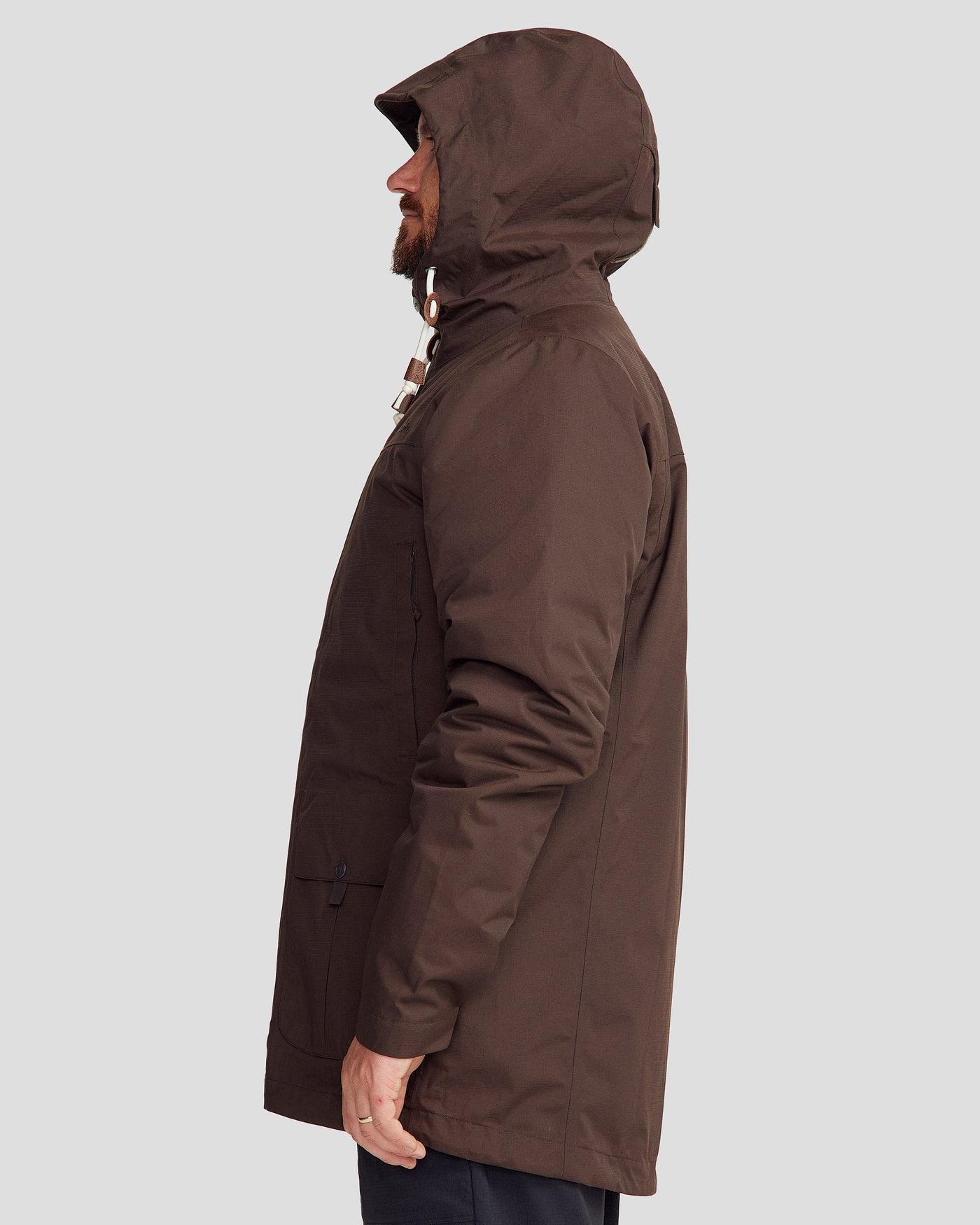 Men's Benmore 5-in-1 Jacket v2 - Cold Brew/Trail – Kathmandu NZ
