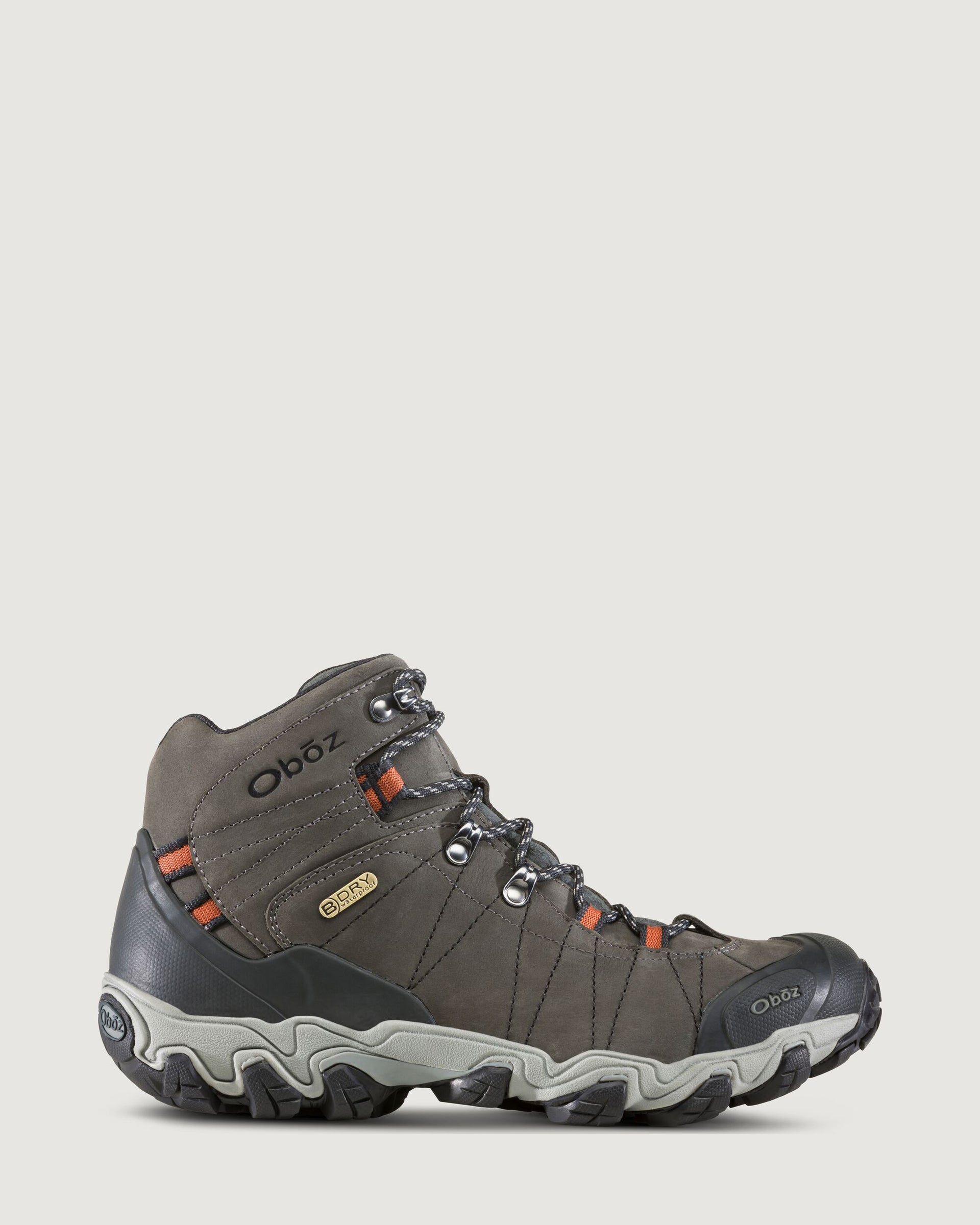 Men's Oboz Bridger Waterproof Mid Hiking Boots - Raven – Kathmandu NZ