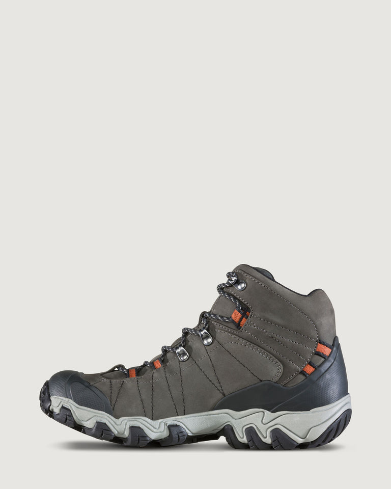 Men's Oboz Bridger Waterproof Mid Hiking Boots - Raven – Kathmandu NZ