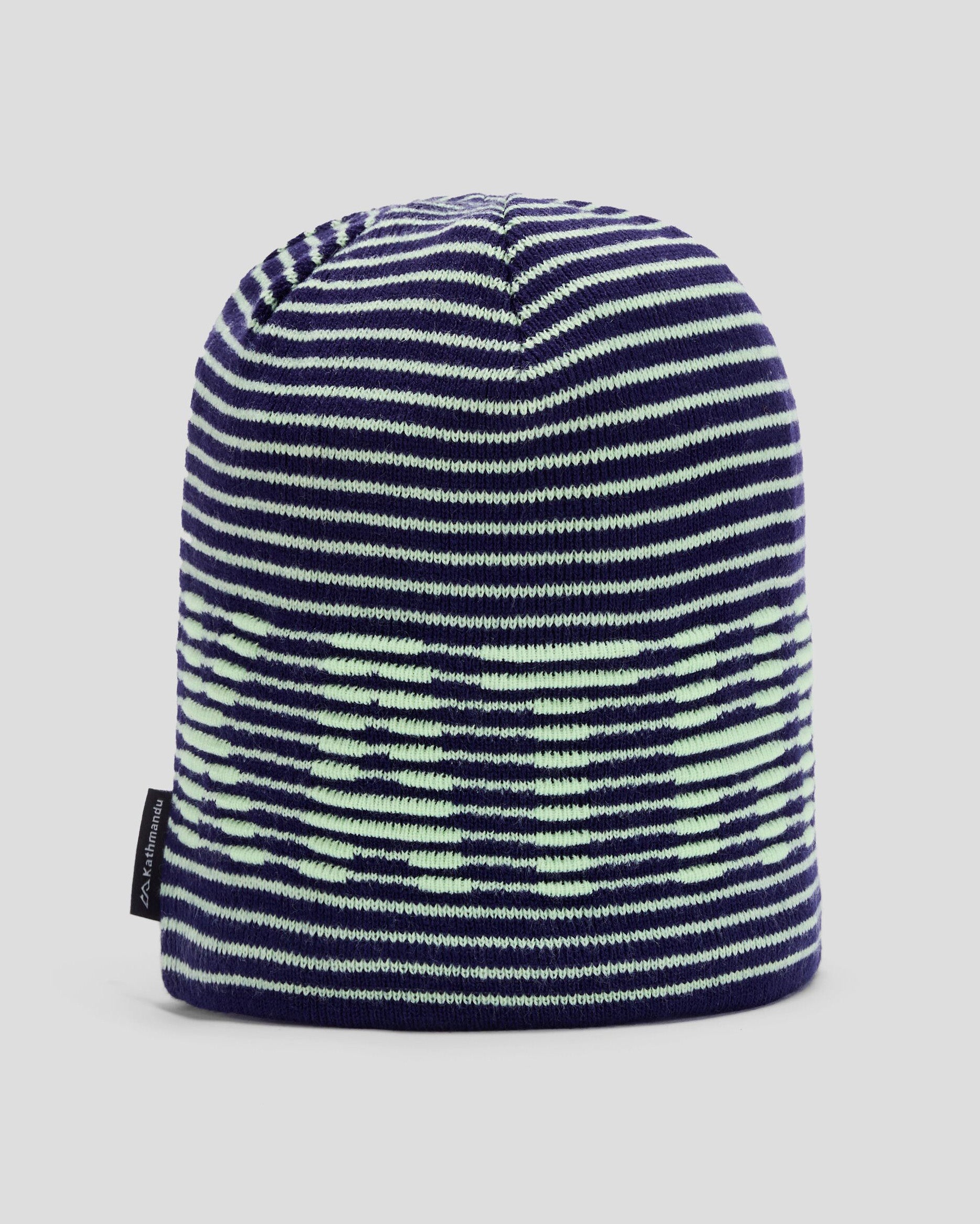 Kids' Poma Beanie - Glowy/Dark Horizon – Kathmandu NZ