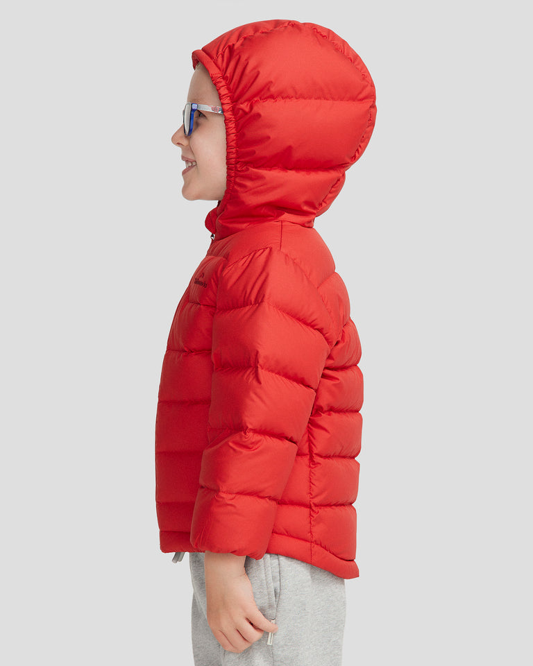 Kids' Epiq Down Jacket - Spicy Chilli Pepper – Kathmandu NZ