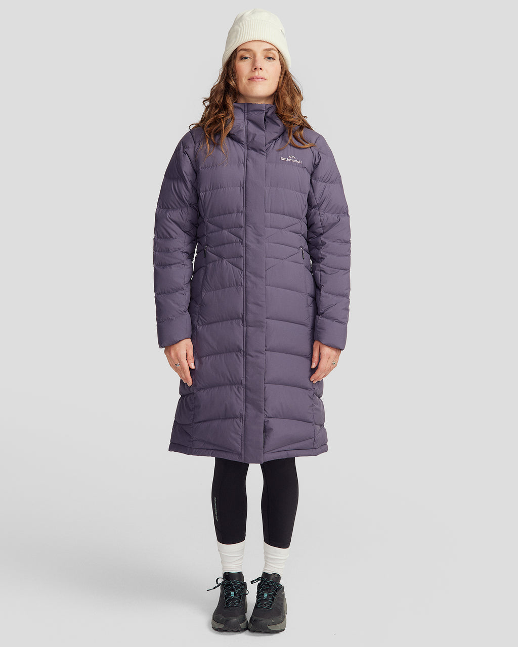 Winterburn Women's Longline Down Jacket v2 - Orbit – Kathmandu NZ