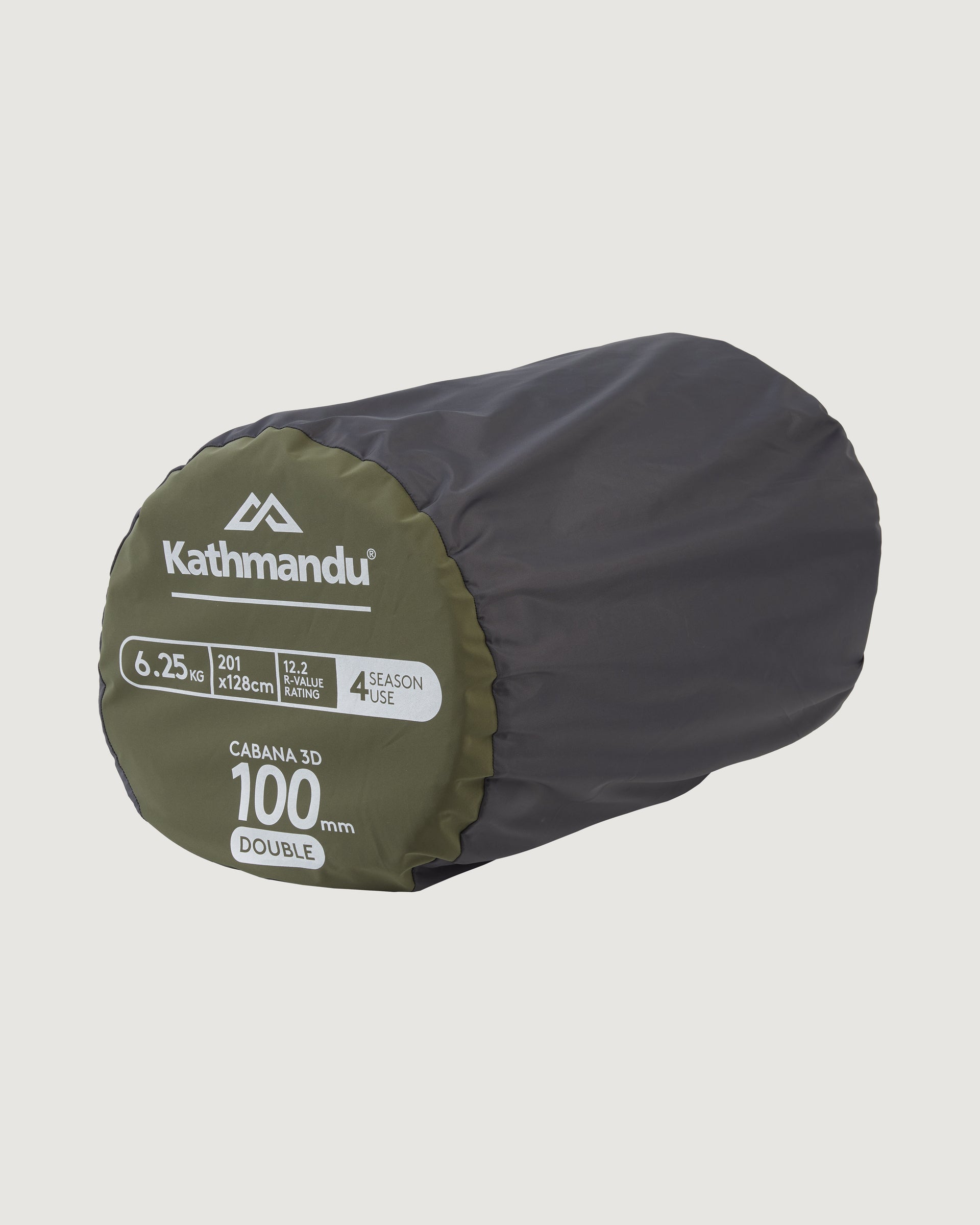 Cabana 3D Self Inflating Double Mat 100mm - Moss/Dark Spruce – Kathmandu NZ