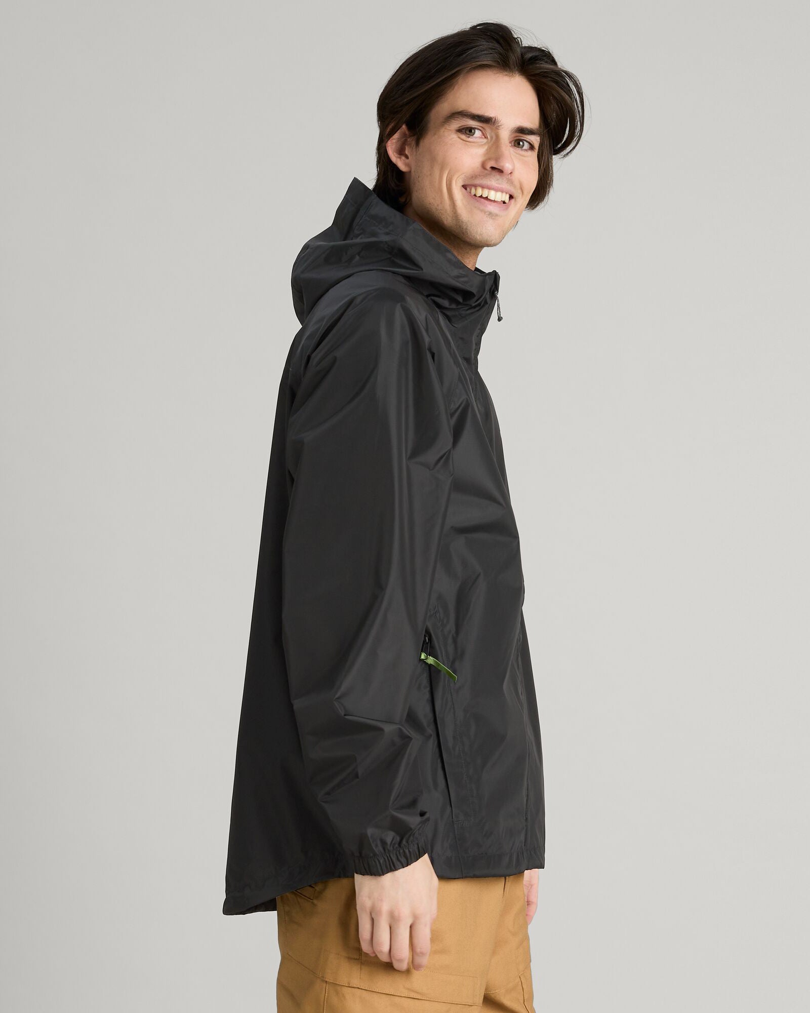 Men's Pocket-it 2-layer Rain Jacket - Black – Kathmandu NZ
