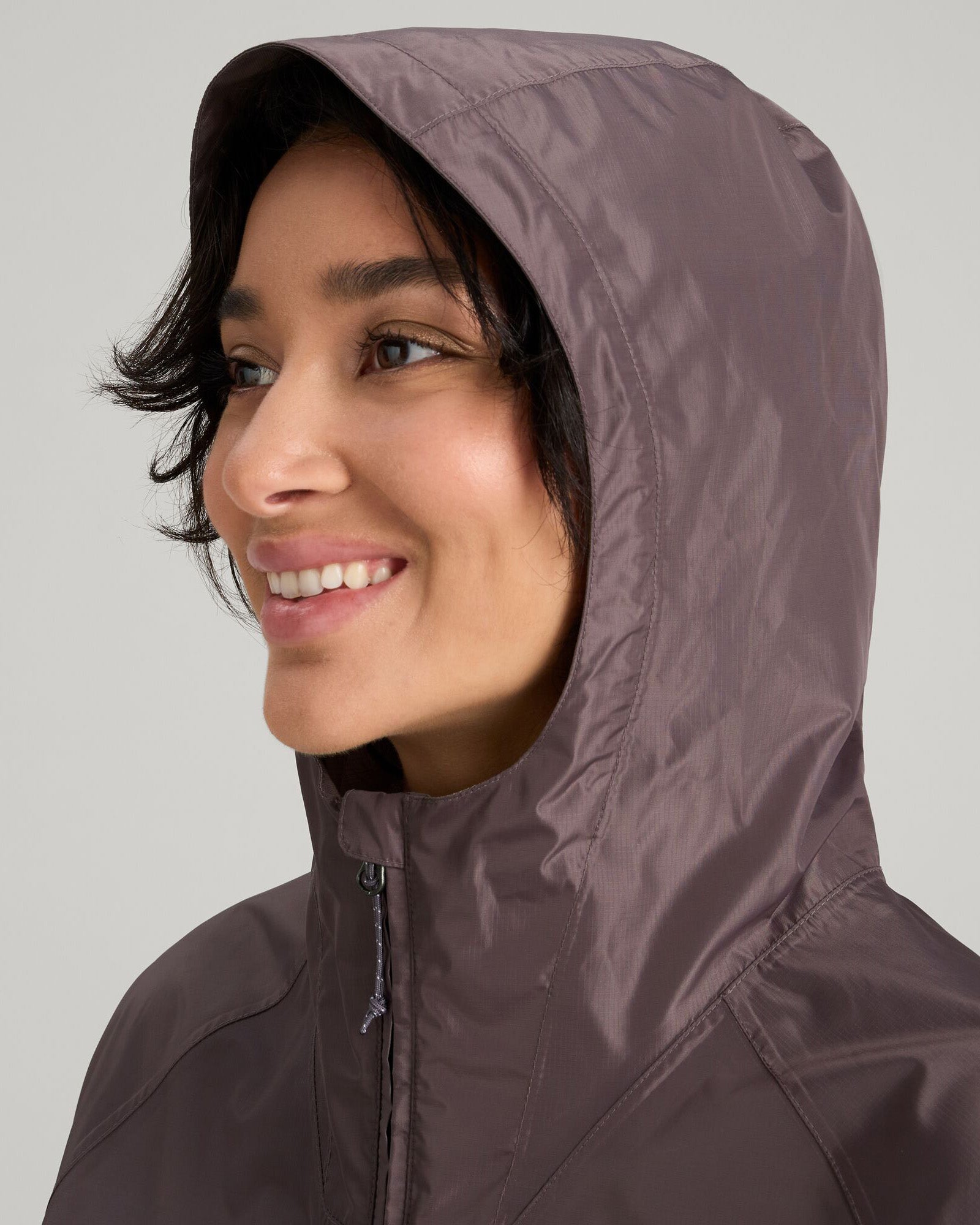Women's Pocket-it 2-layer Rain Jacket - Light Quartz – Kathmandu NZ