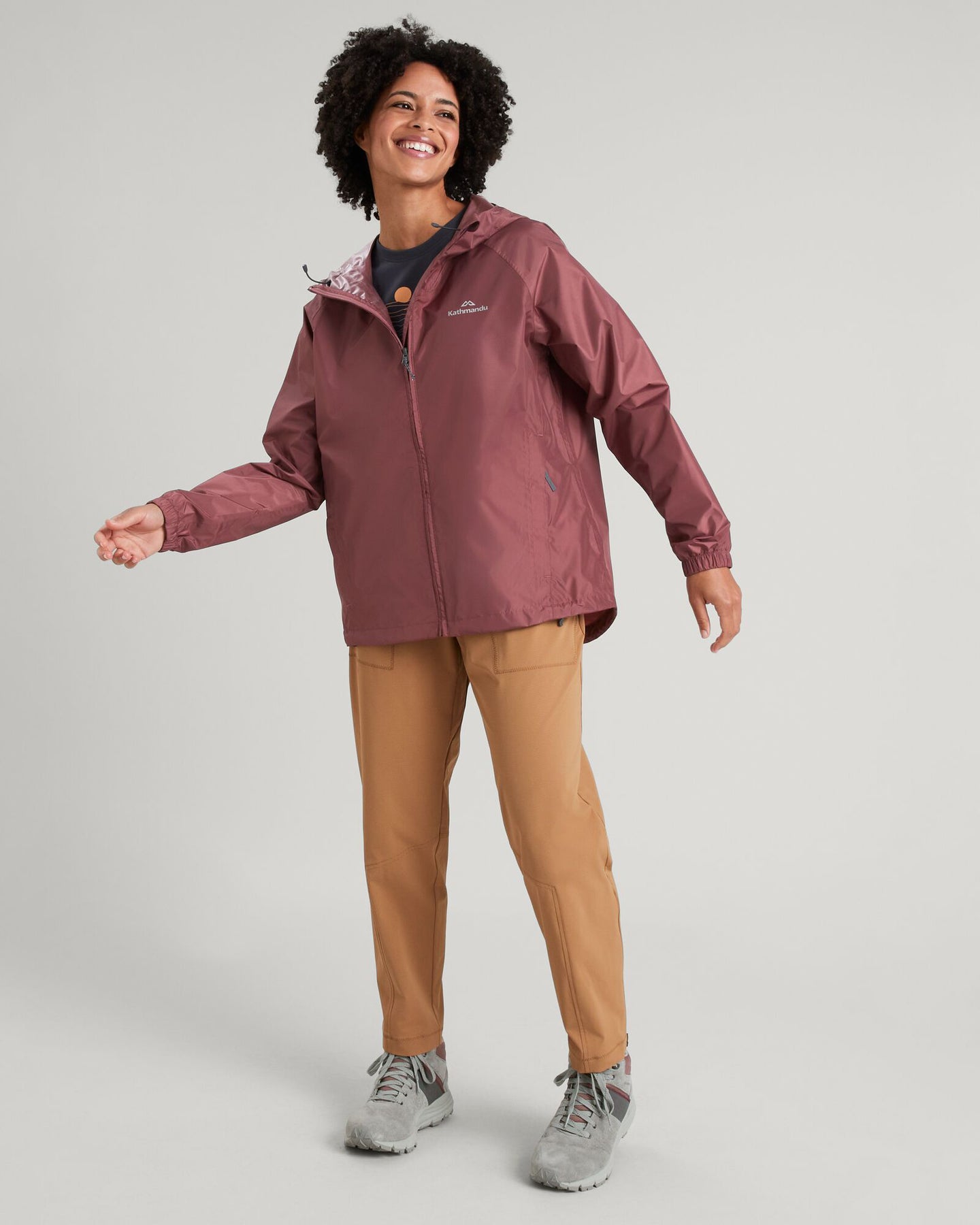 Women's Pocket-it 2-layer Rain Jacket - Bliss – Kathmandu NZ