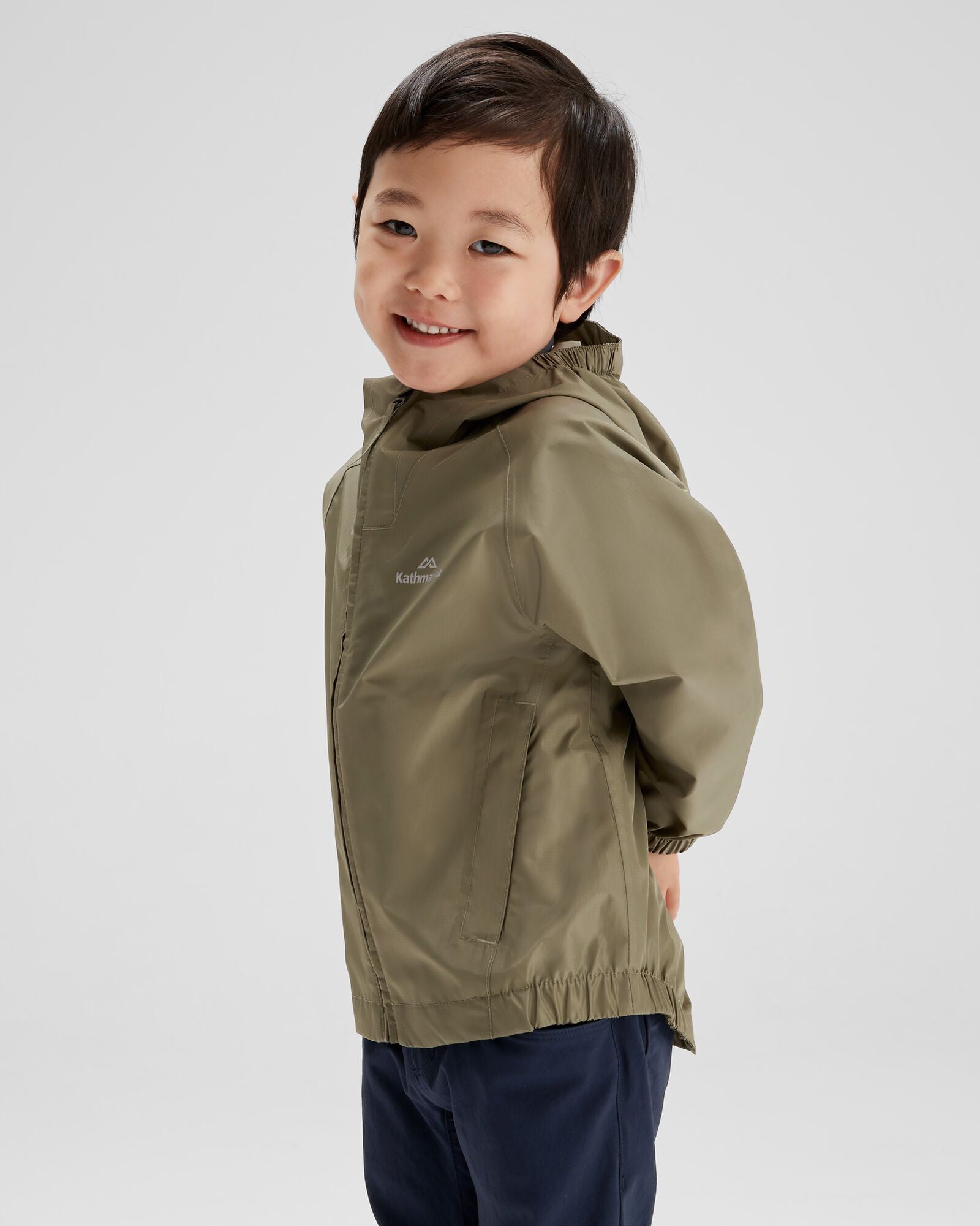 Pocket-it 2L Kids Rain Jacket v4 - Beech – Kathmandu NZ