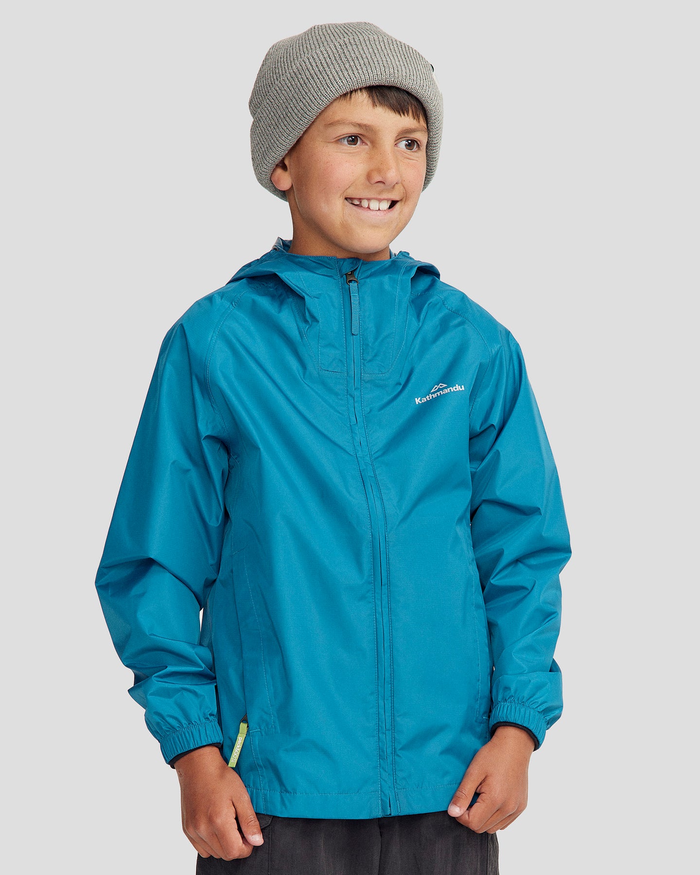 Youth Pocket-it 2-layer Rain Jacket - Dark Eddy – Kathmandu NZ