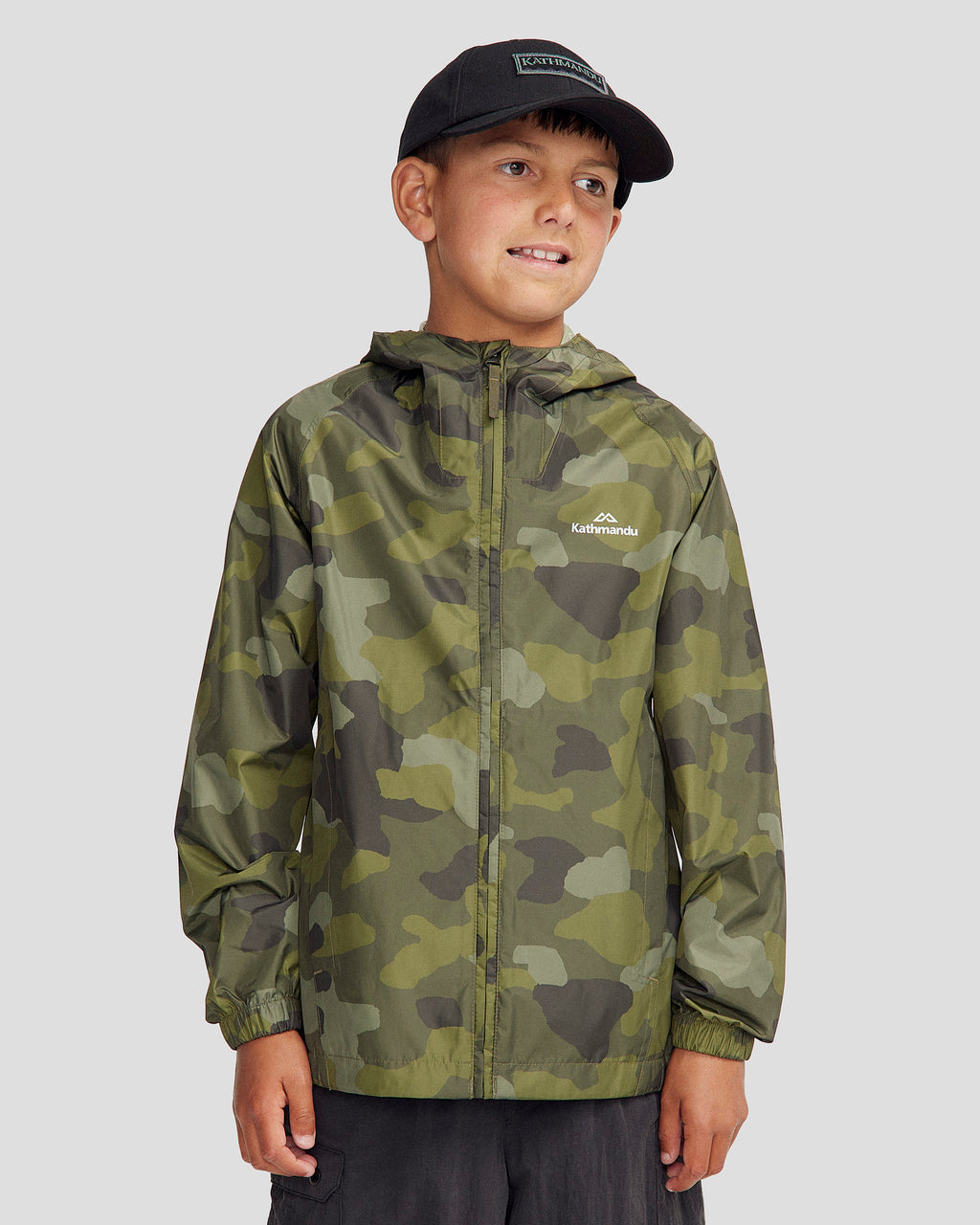 Youth Pocket-it 2-layer Rain Jacket - Light Moss Tree Camo Print ...