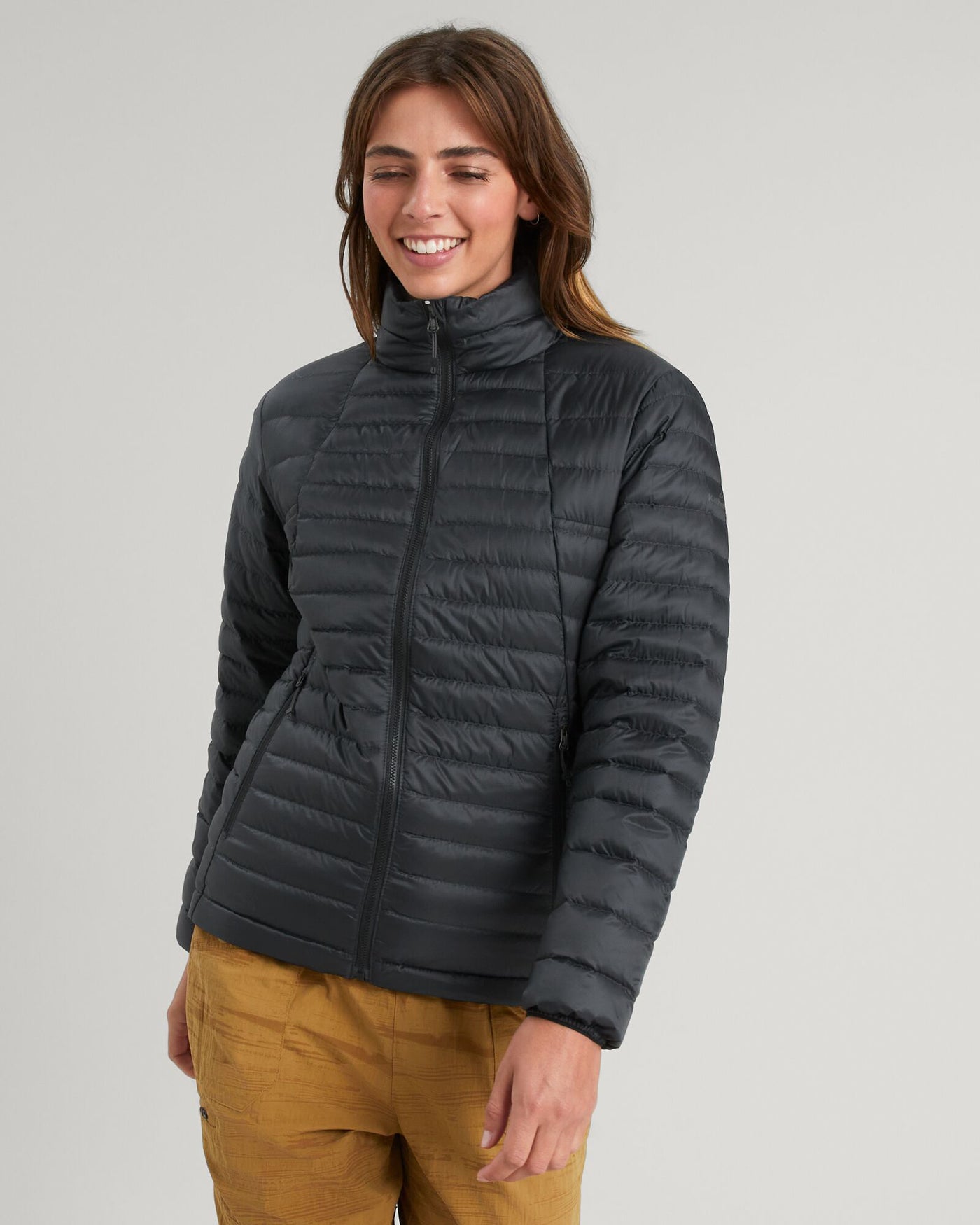 Women's Heli R Down Jacket - Black Stingray – Kathmandu NZ