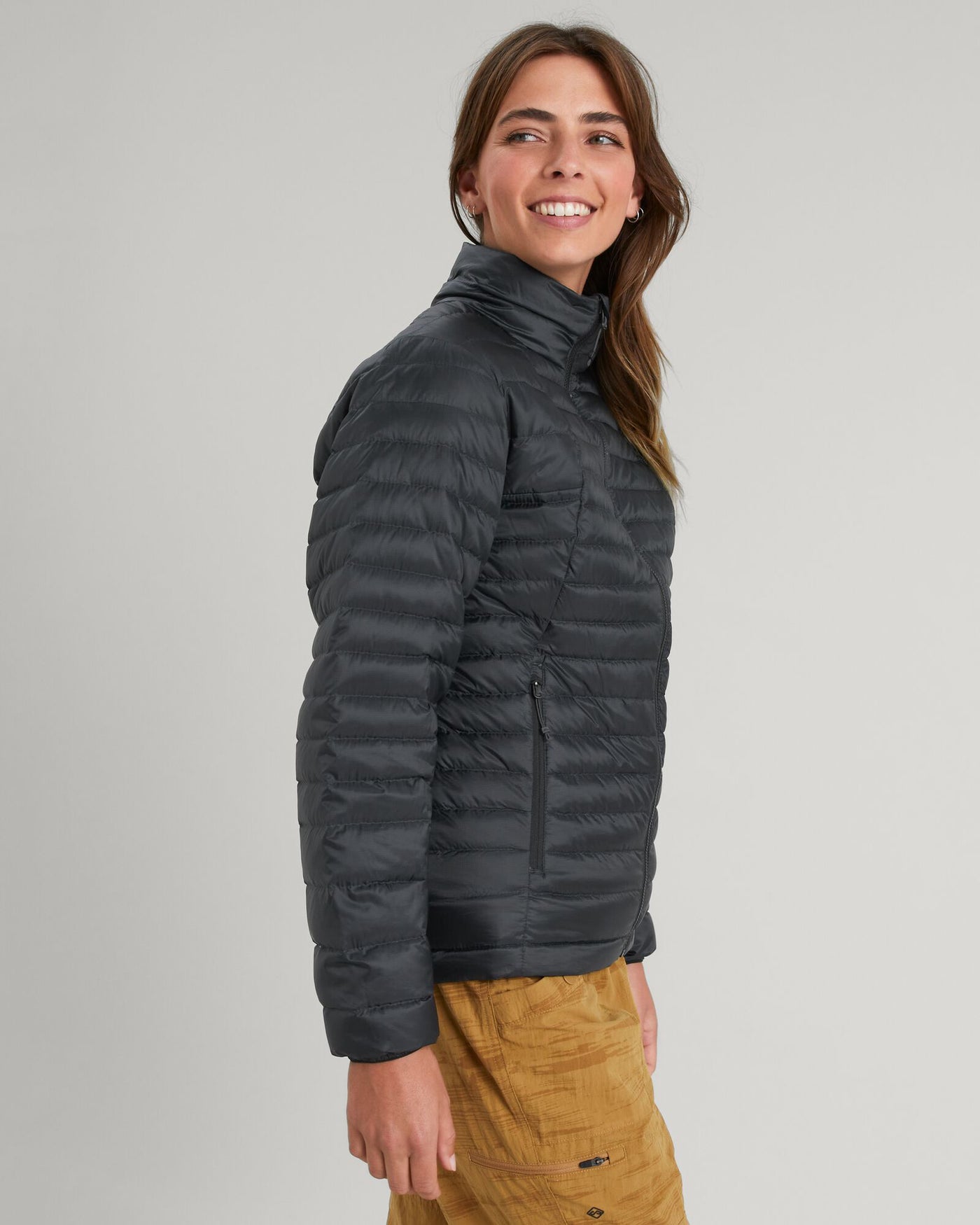 Women's Heli R Down Jacket - Black Stingray – Kathmandu NZ