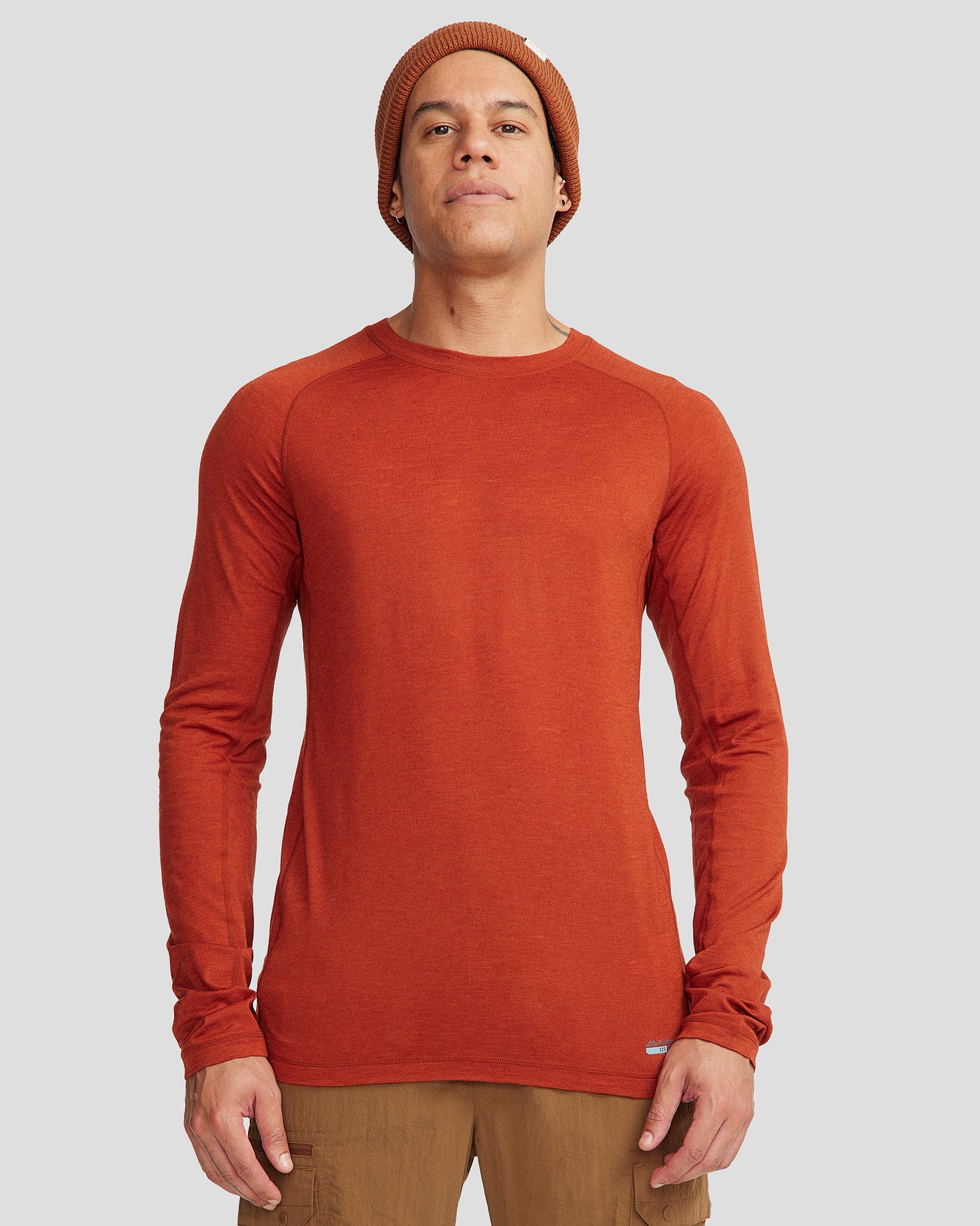 Men's K-Merino 125 Baselayer Top - Redwood – Kathmandu NZ