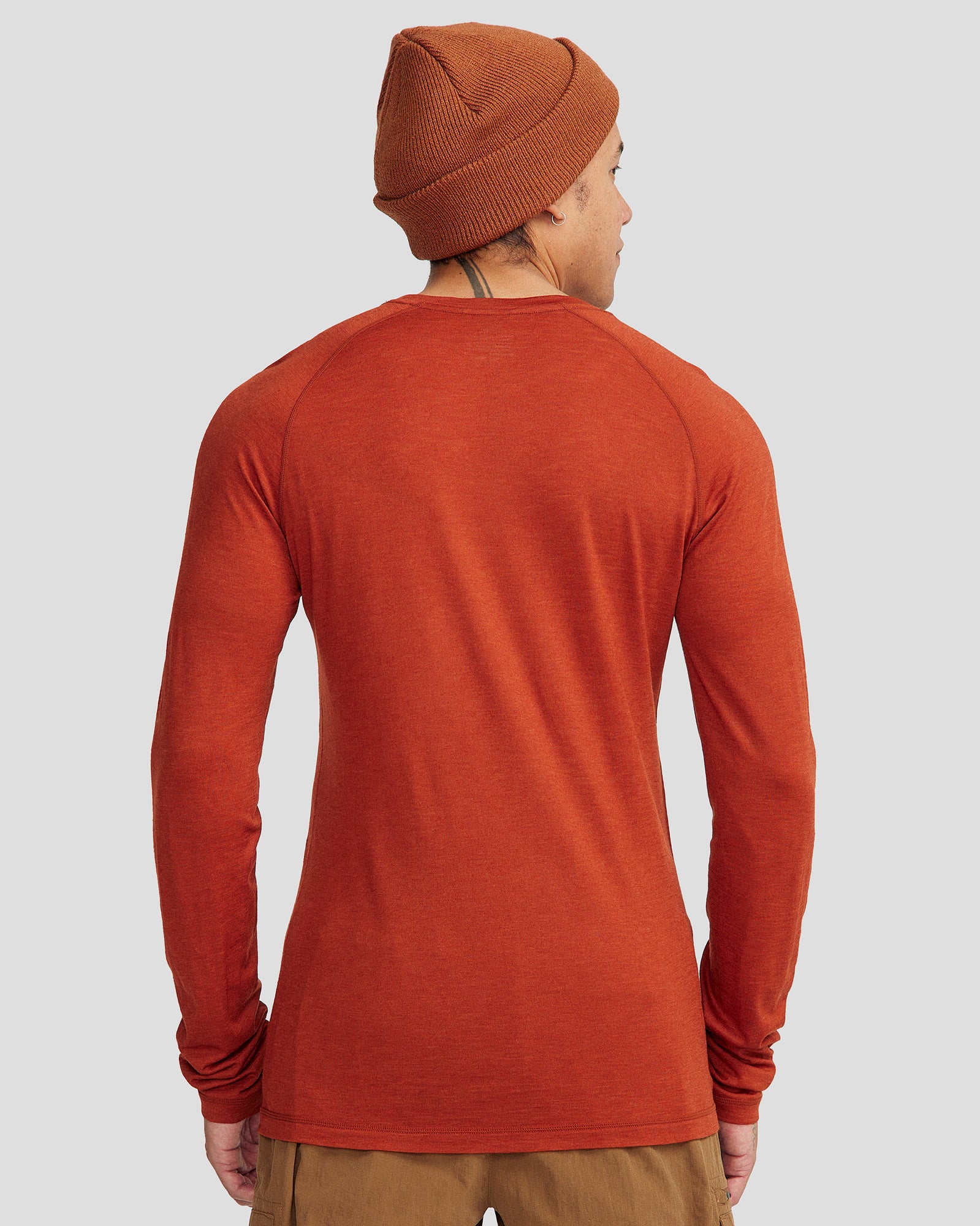 Men's K-Merino 125 Baselayer Top - Redwood – Kathmandu NZ