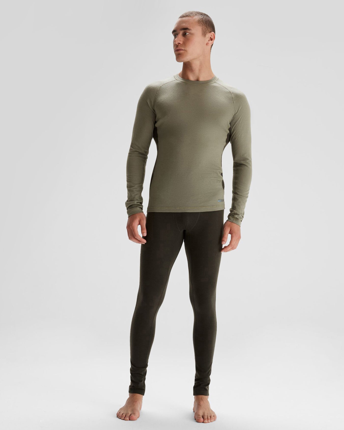 Men's K-Merino 125 Baselayer Top - Beech/Dark Moss – Kathmandu NZ