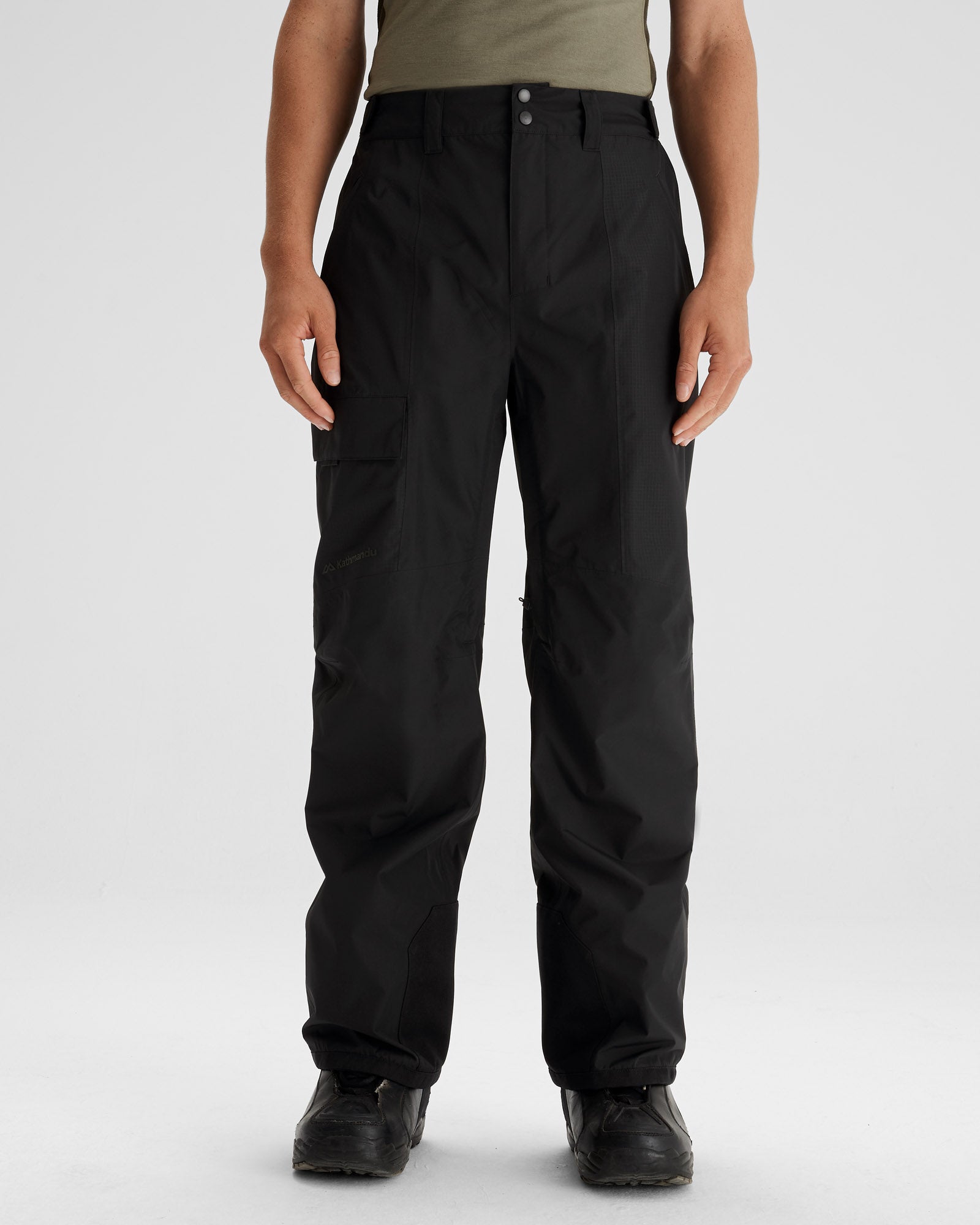 Men's PWDR-Days 2L Shell Snow Pants - Black Stingray – Kathmandu NZ