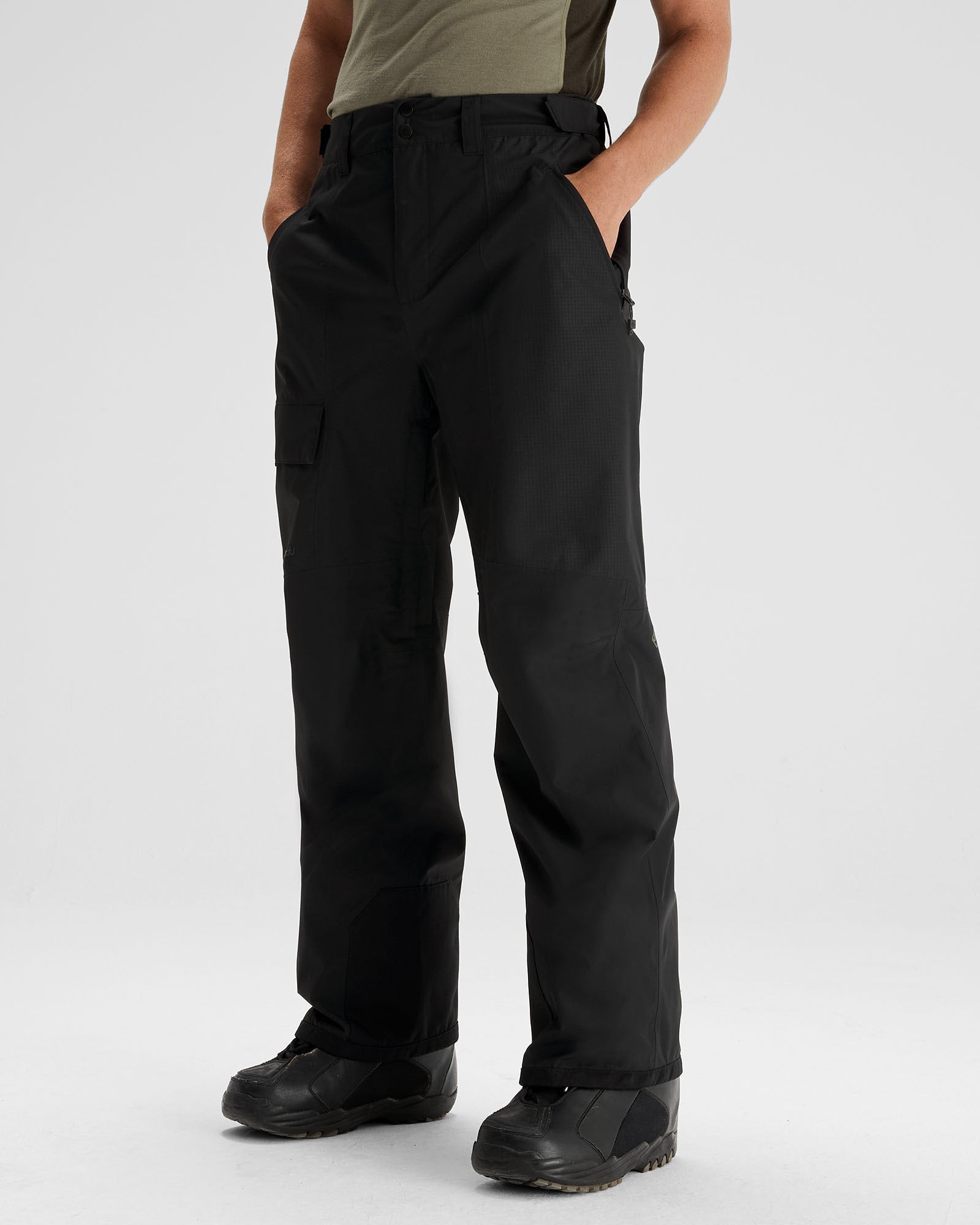 Men's PWDR-Days 2L Shell Snow Pants - Black Stingray – Kathmandu NZ