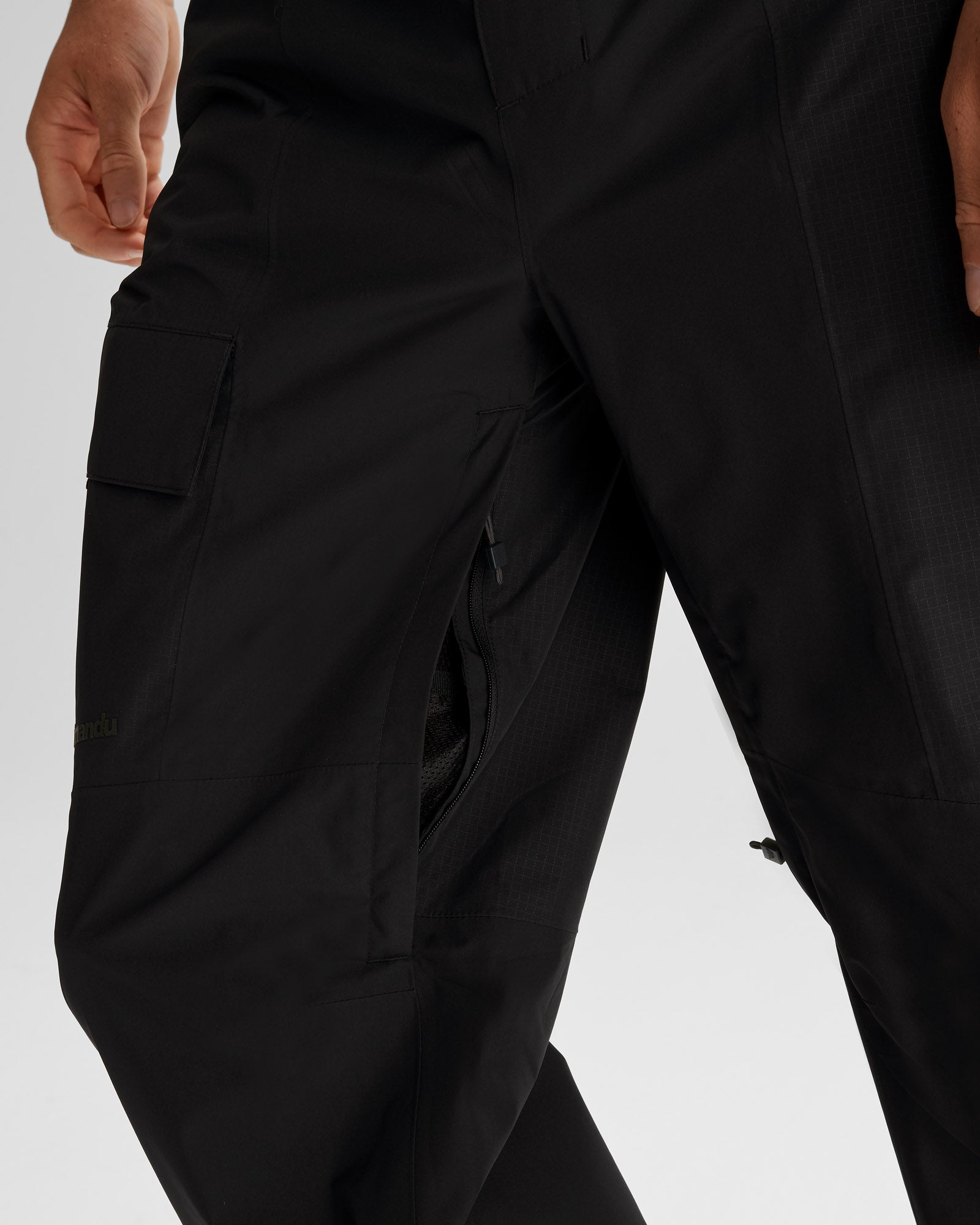 Men's PWDR-Days 2L Shell Snow Pants - Black Stingray – Kathmandu NZ
