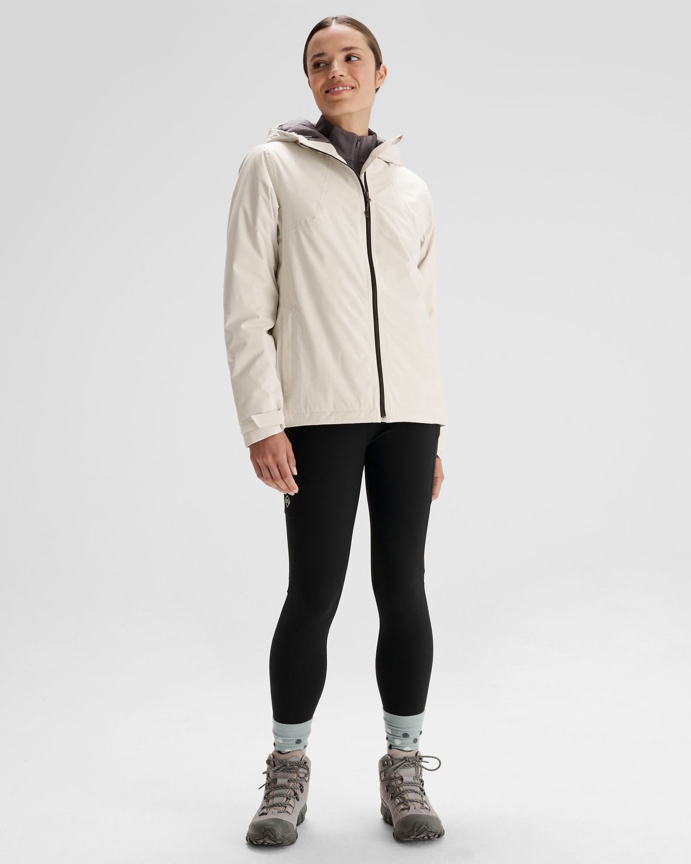 Women's Trailhead 2L Insulated Rain Jacket - Natural – Kathmandu NZ