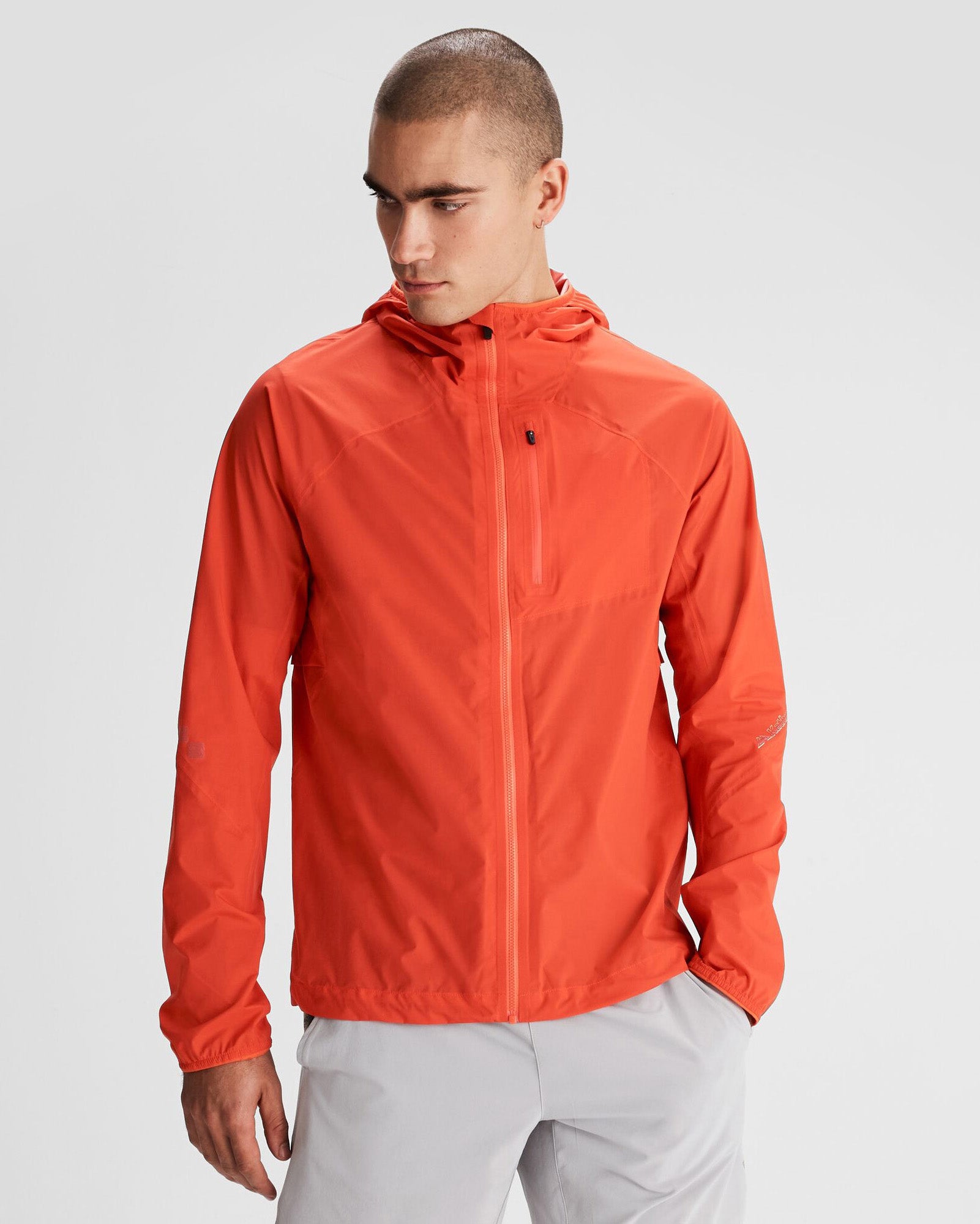 Men's Seeker 2.5L Rain Jacket - Hut Orange – Kathmandu NZ