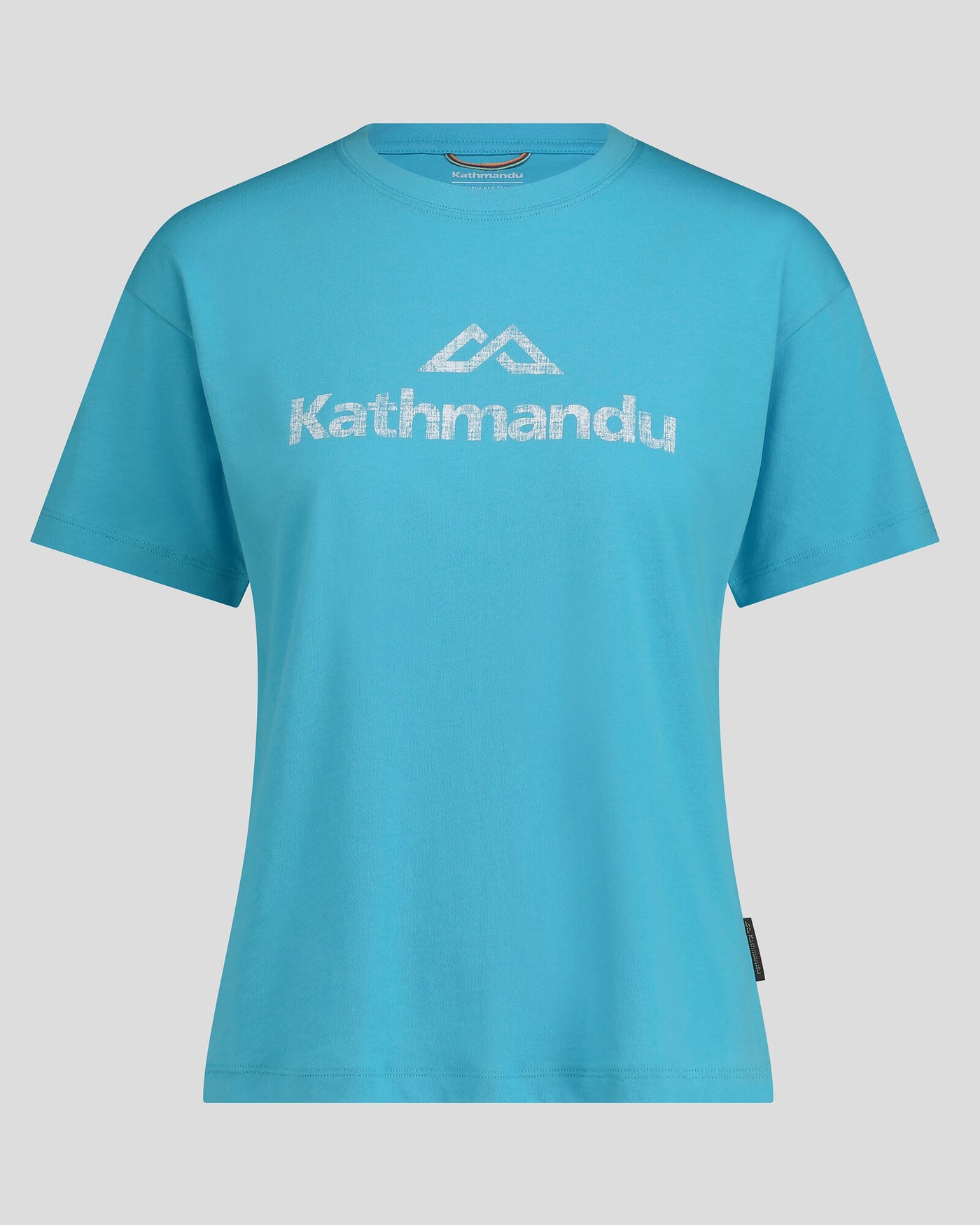Women's Logo Organic Cotton T-shirt - Light Sea – Kathmandu NZ