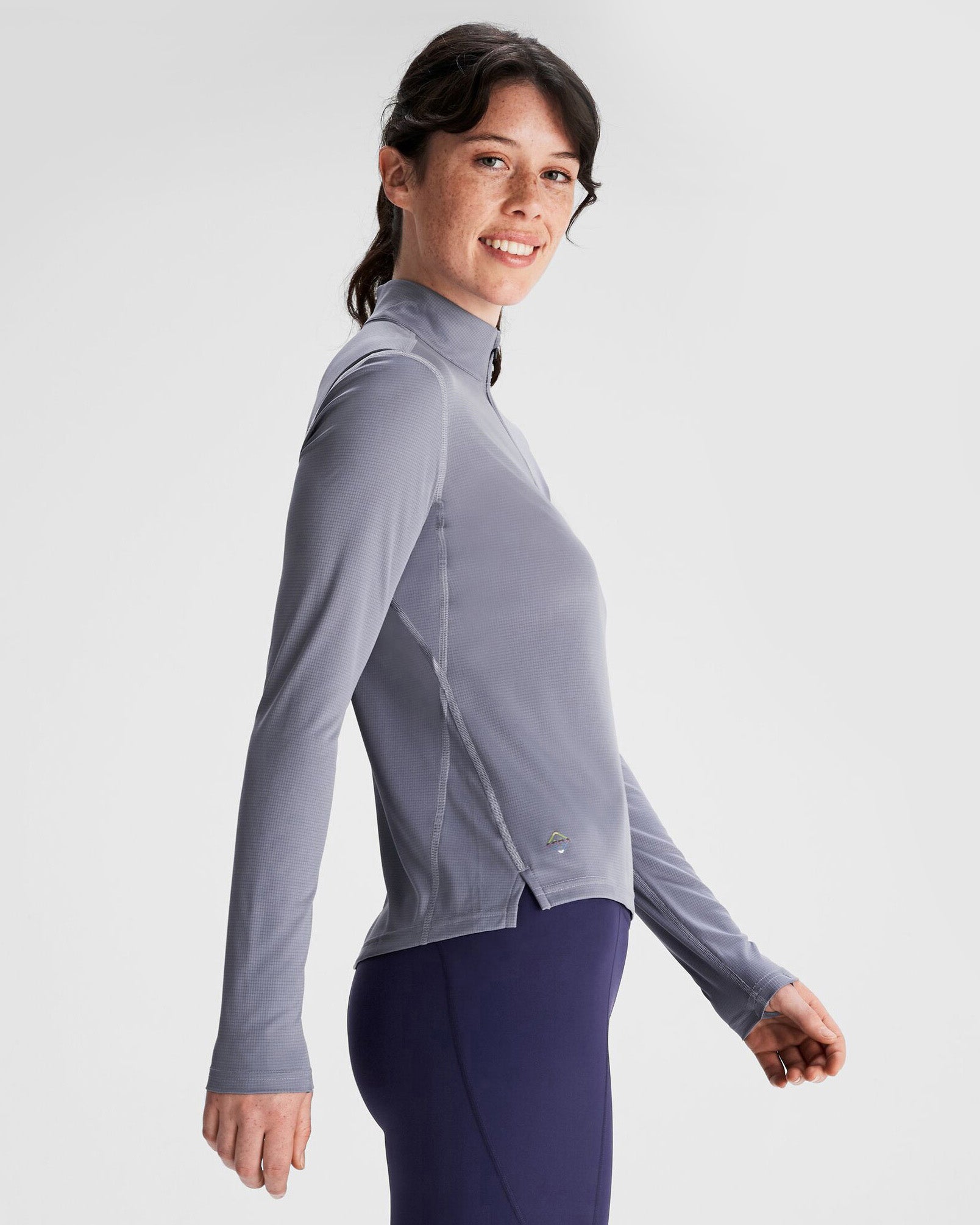 Women's Seeker Quarter Zip Top - Dark Haze – Kathmandu NZ