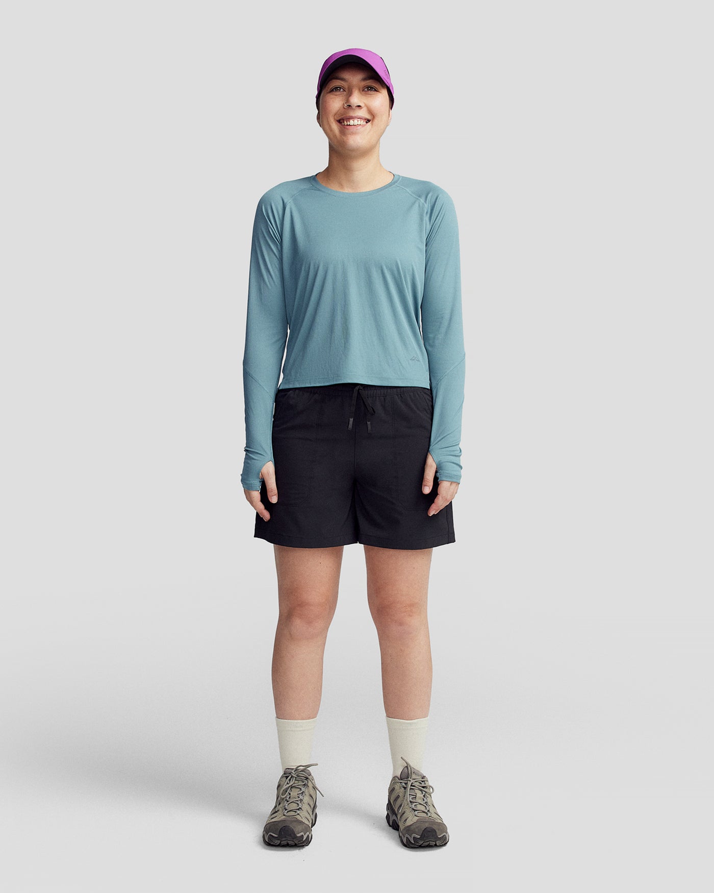 Women's SUN-Stopper LT L/S Top - Washed Blue – Kathmandu NZ