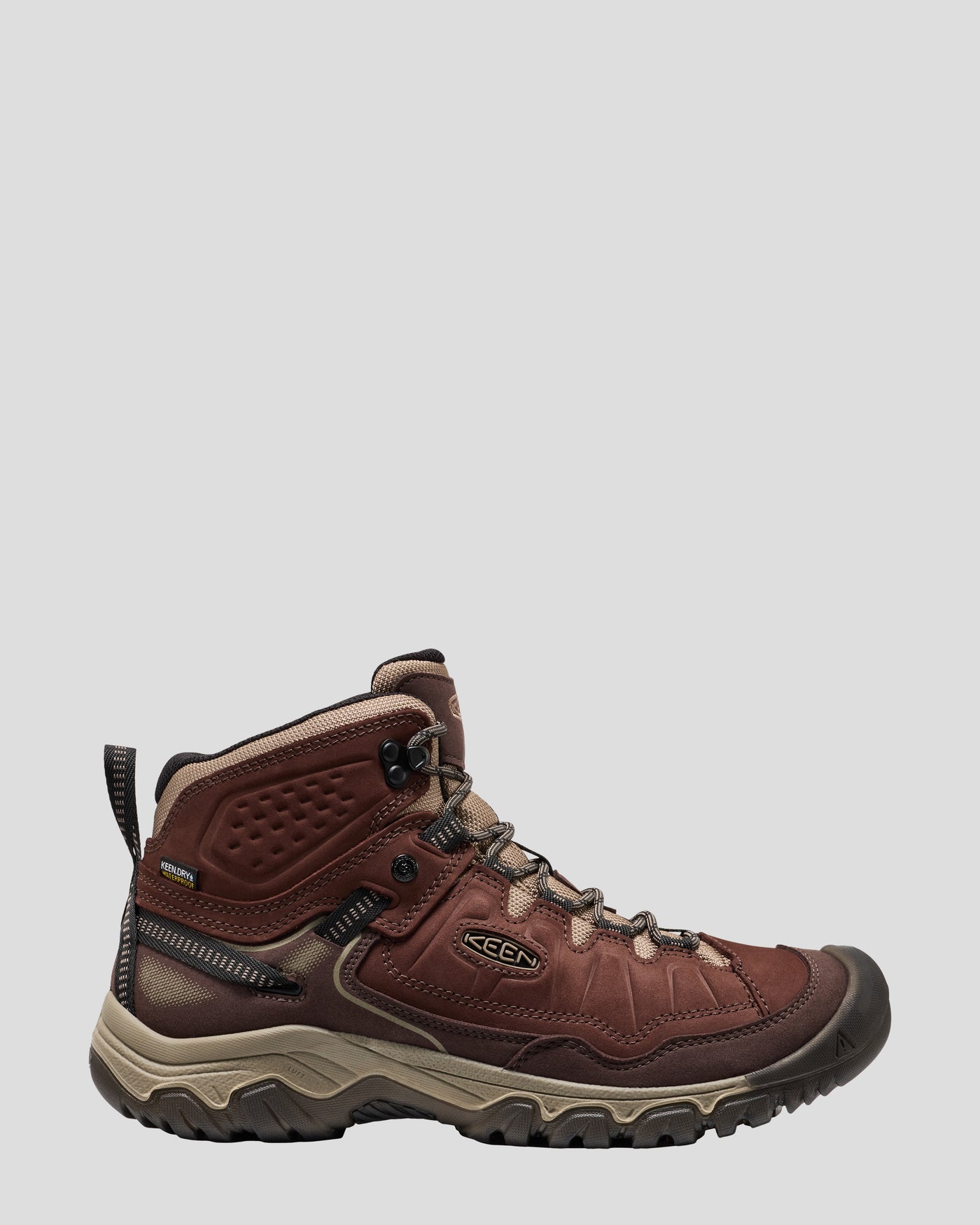 Men's Keen Targhee IV Mid Waterproof Boots - Java/Brindle – Kathmandu NZ