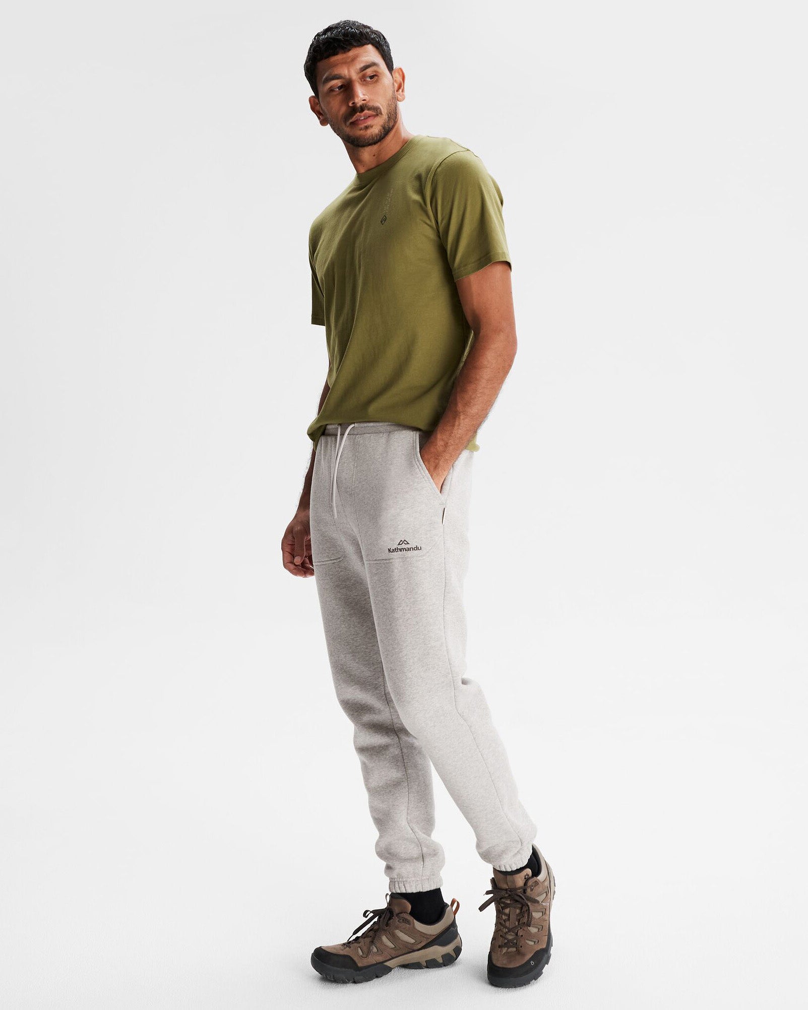 Men's Logo BB Joggers - Light Grey Marle – Kathmandu NZ