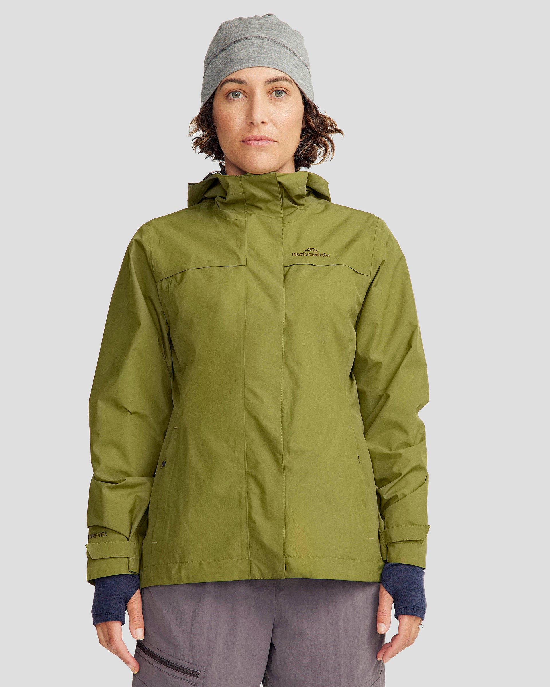 Women's Bealey 2L GORE-TEX® Rain Jacket - Dark Fern – Kathmandu NZ