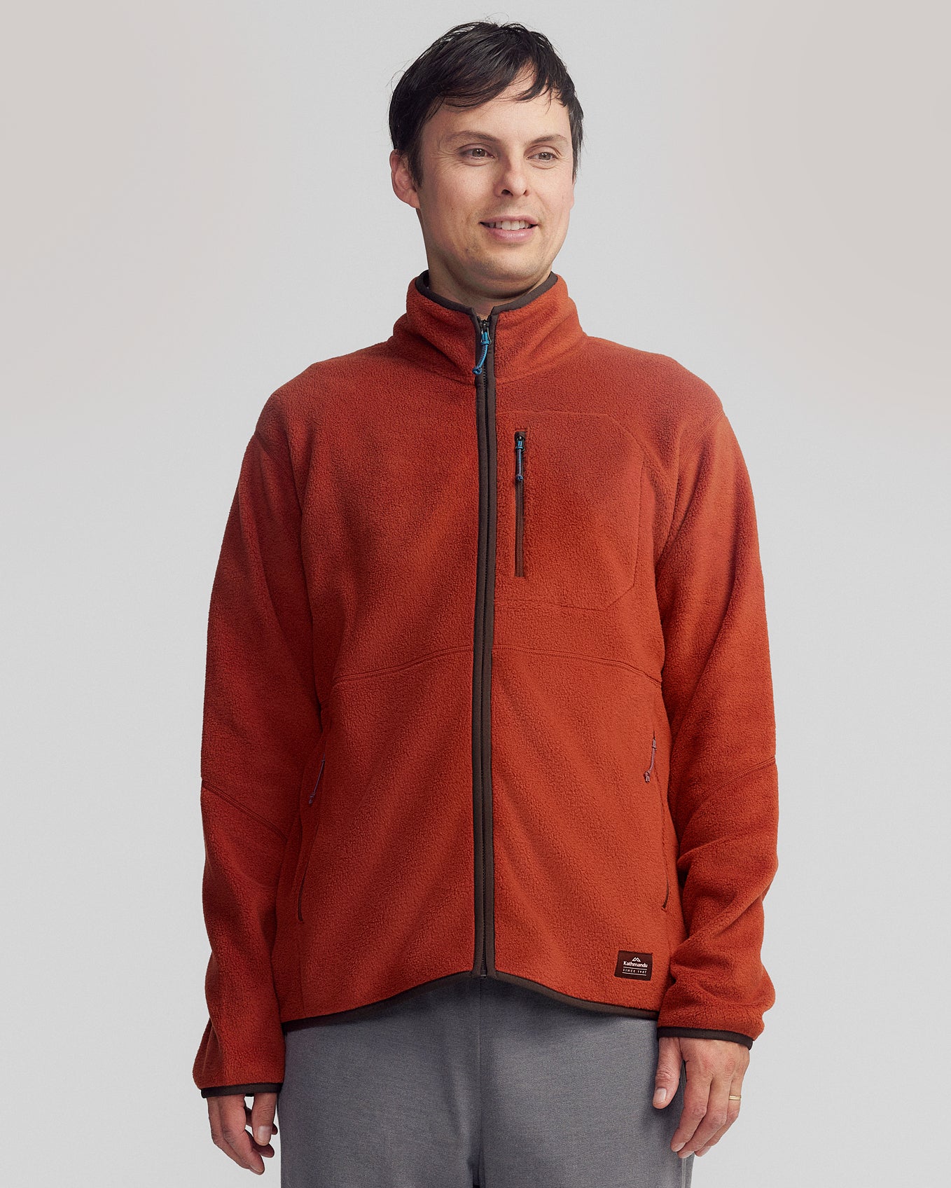 Men's Trailhead Fleece Jacket - Redwood – Kathmandu NZ