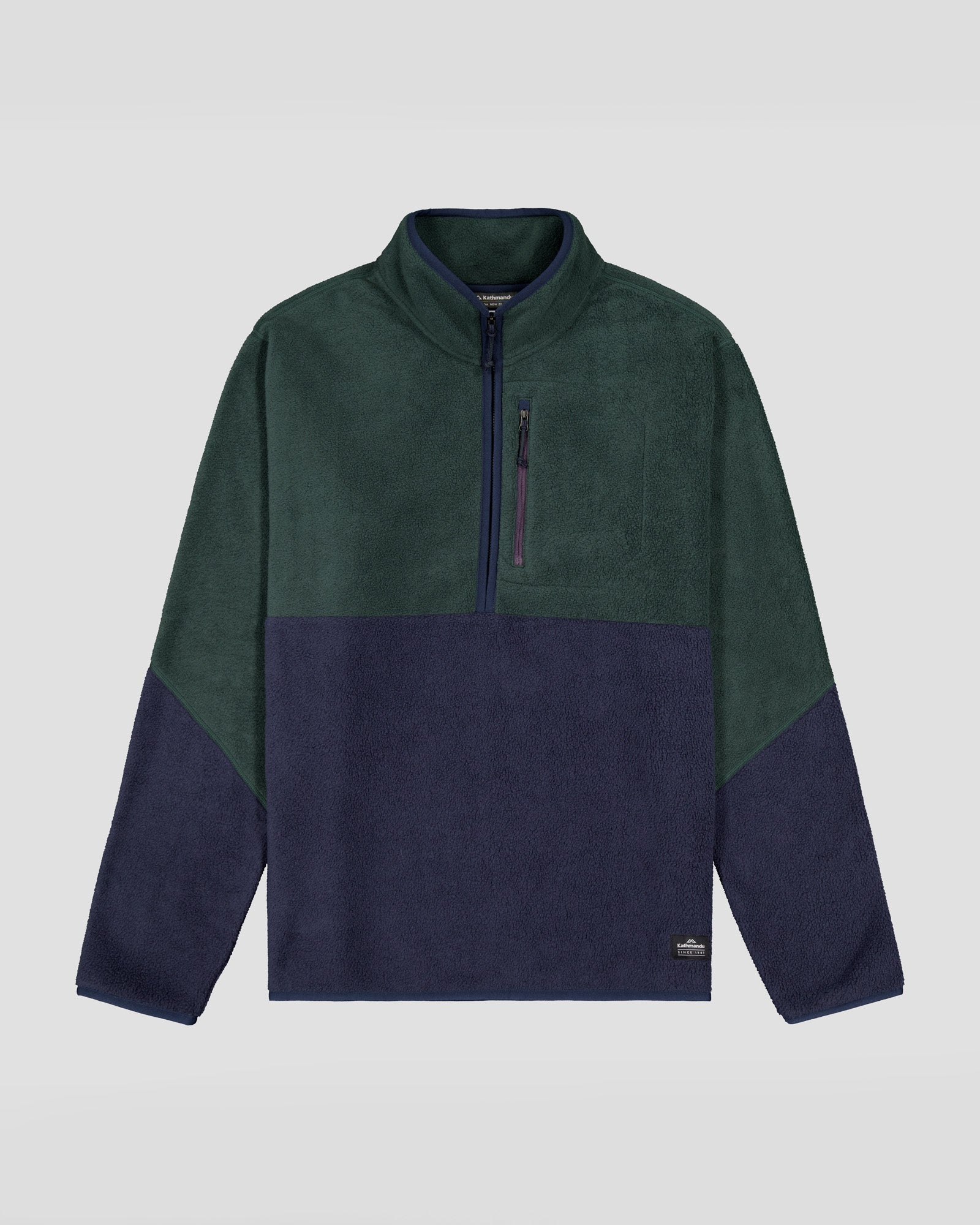 Men's Trailhead Fleece 1/4 Zip Pullover - Deep Forest/Pure Navy ...