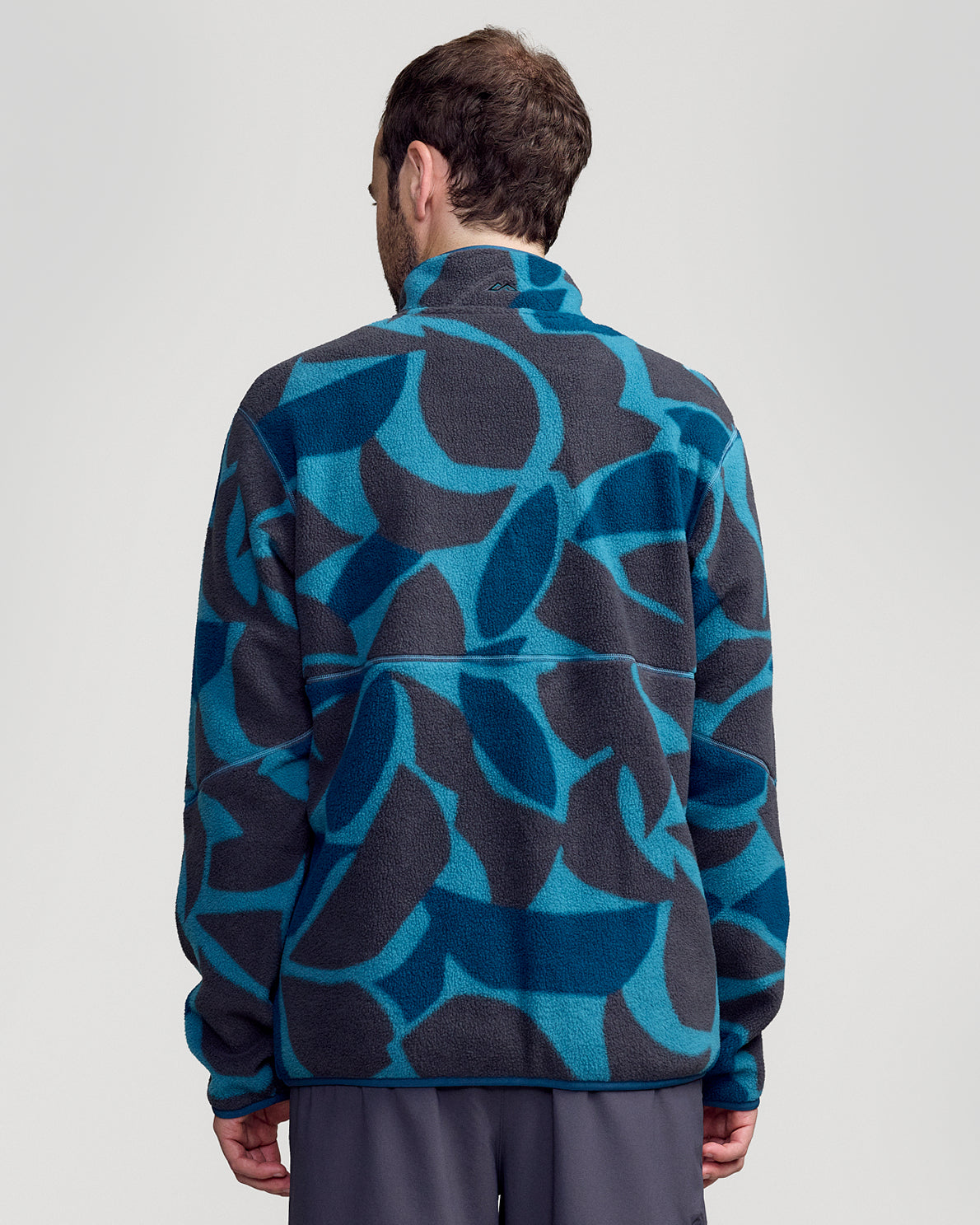 Men's Trailhead Fleece 1/4 Zip Pullover - Washed Blue Forest Floor Pri ...