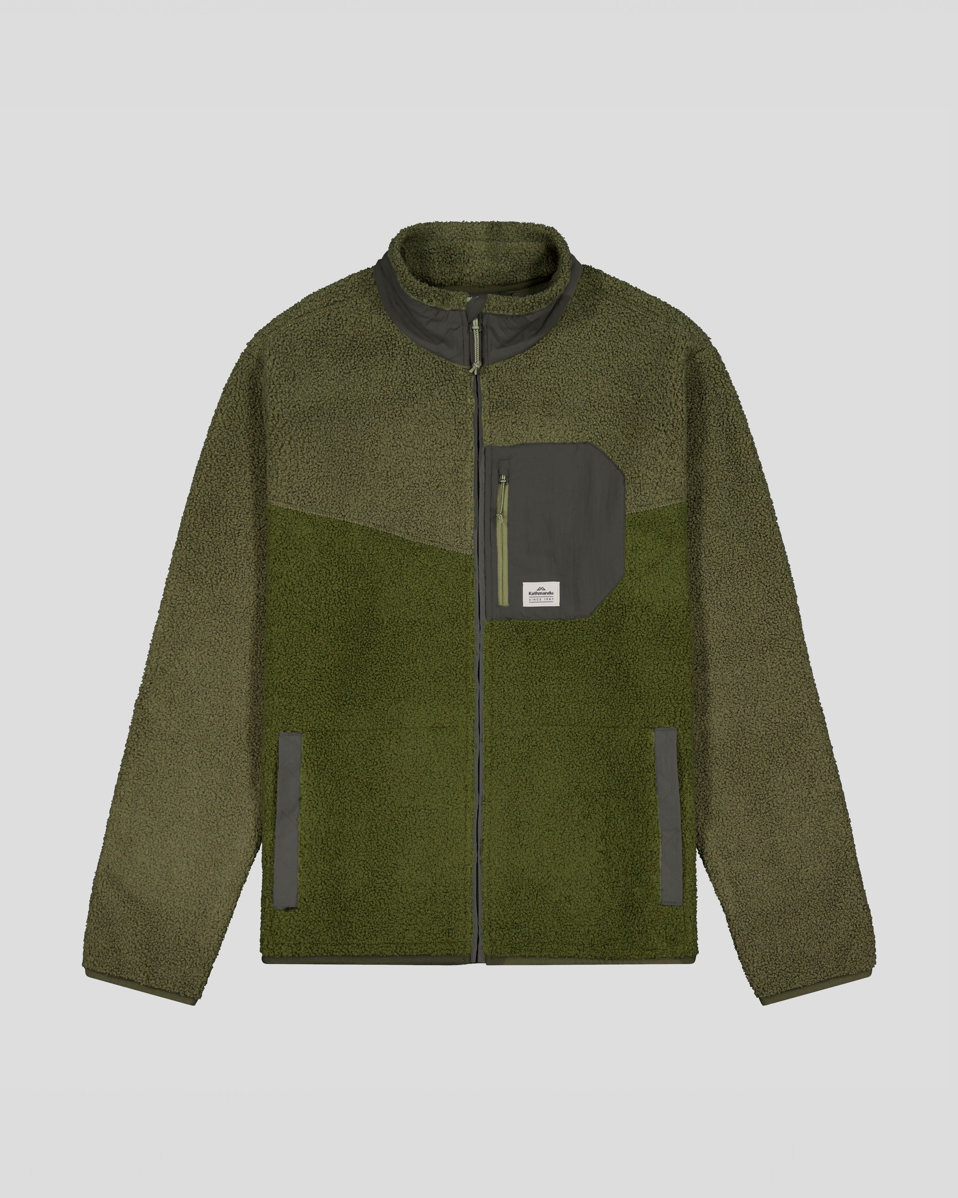Men's Co-Z High Pile Jacket v3 - Light Moss/Dark Fern – Kathmandu NZ