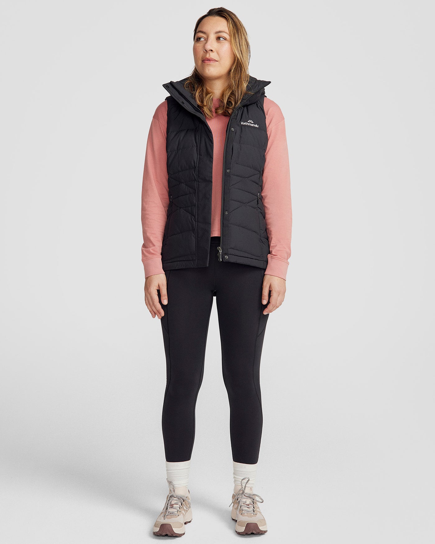 Women's Winterburn Hooded Down Vest - Black – Kathmandu NZ
