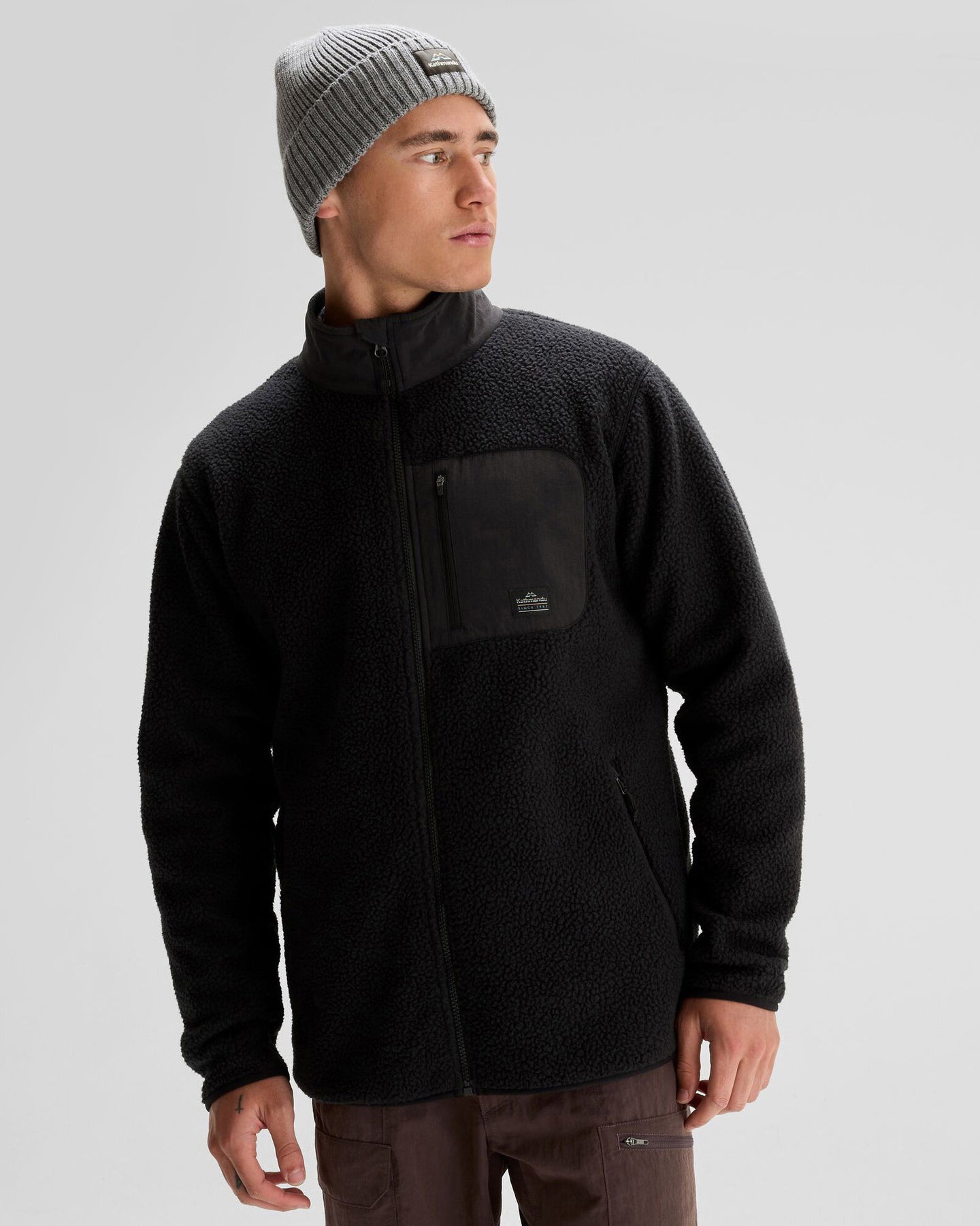Men's Co-Z High Pile Jacket - Black – Kathmandu NZ