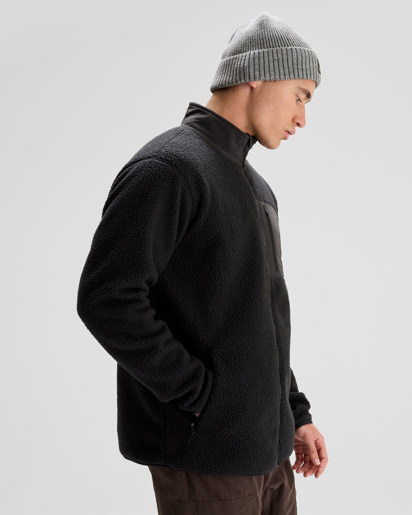 Men's Co-Z High Pile Jacket - Black – Kathmandu NZ