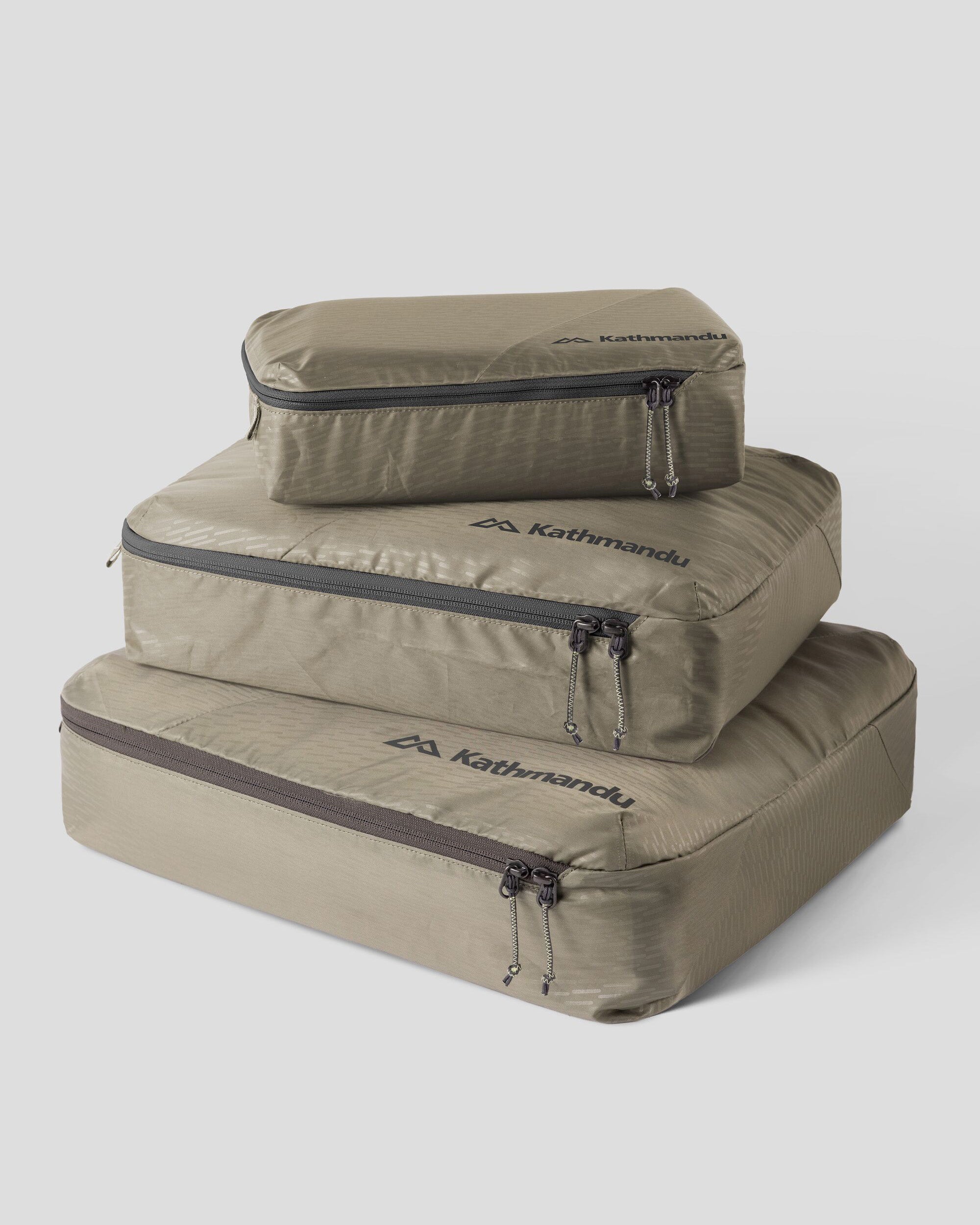 Packing Cube Set - Three pack - Beech Lines Print – Kathmandu NZ