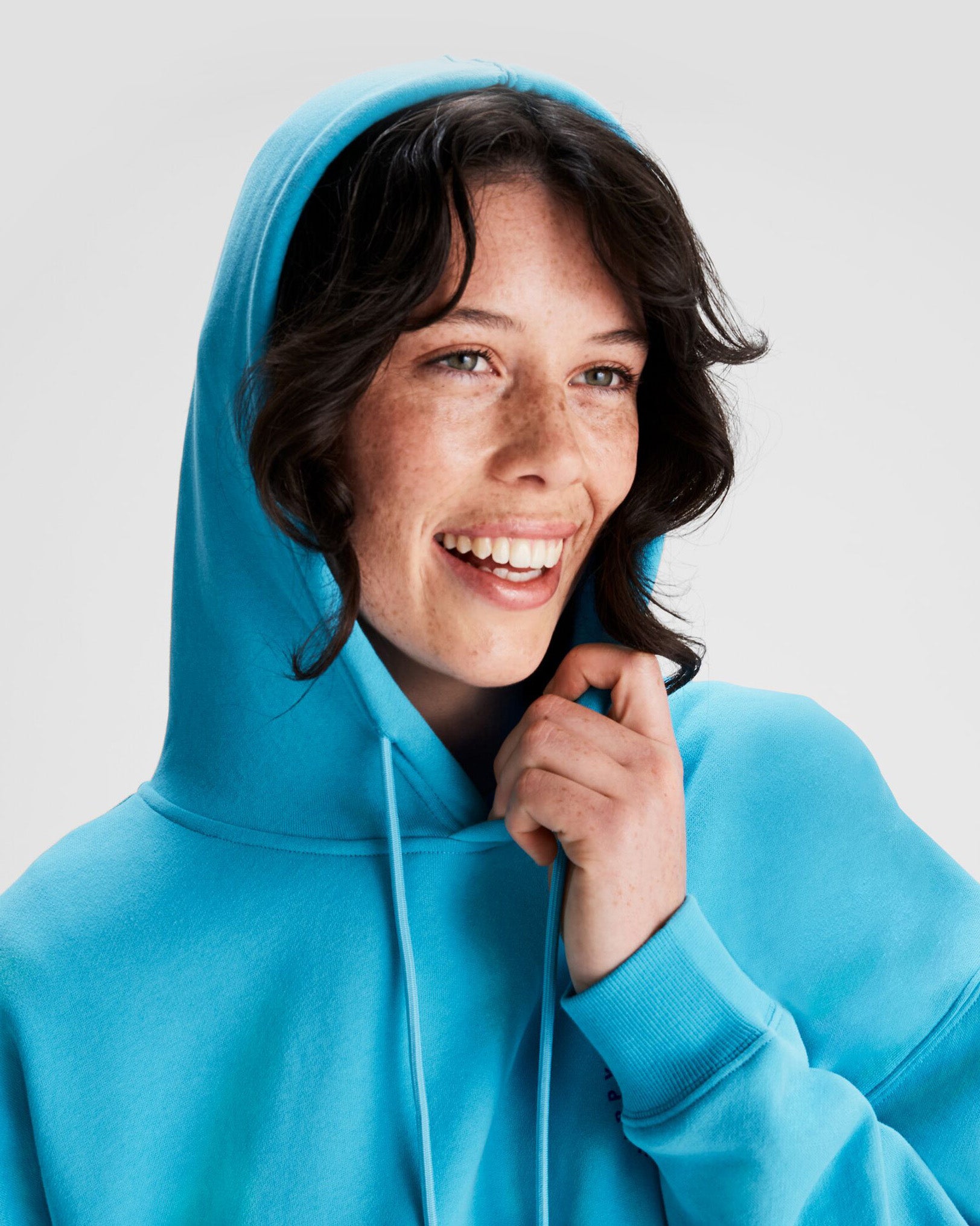Women's OT Logo Slouchy LT BB Hoodie - Light Sea – Kathmandu NZ