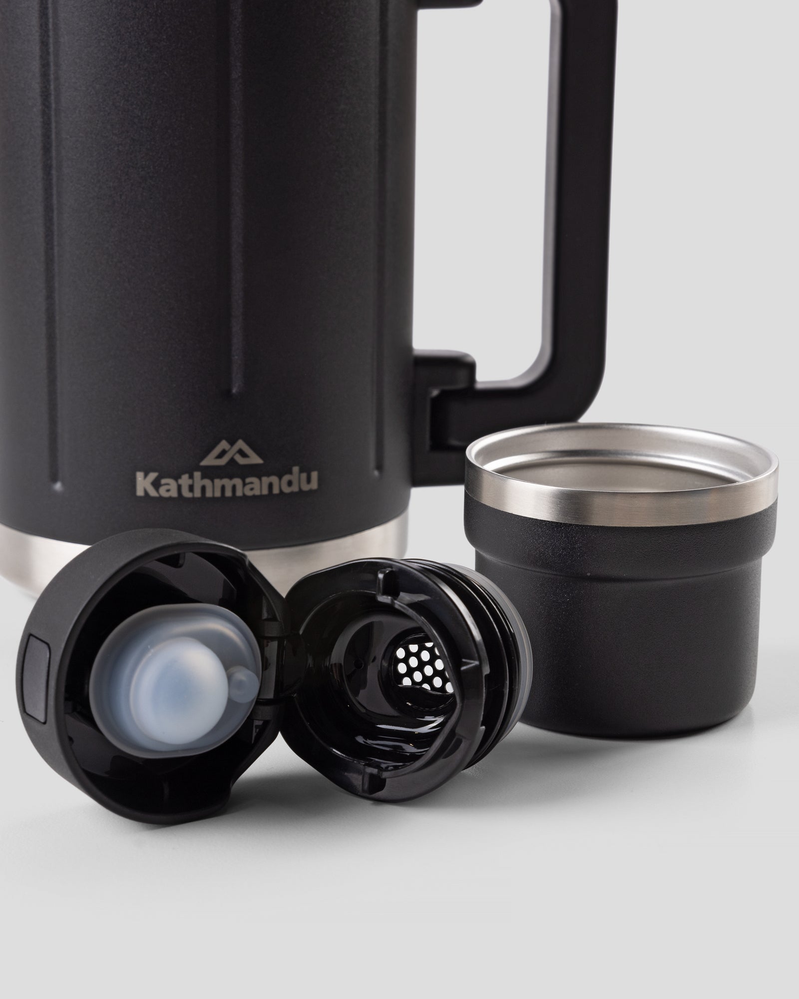 Insulated Flask With Cup - 1.2L - Black Stingray – Kathmandu NZ